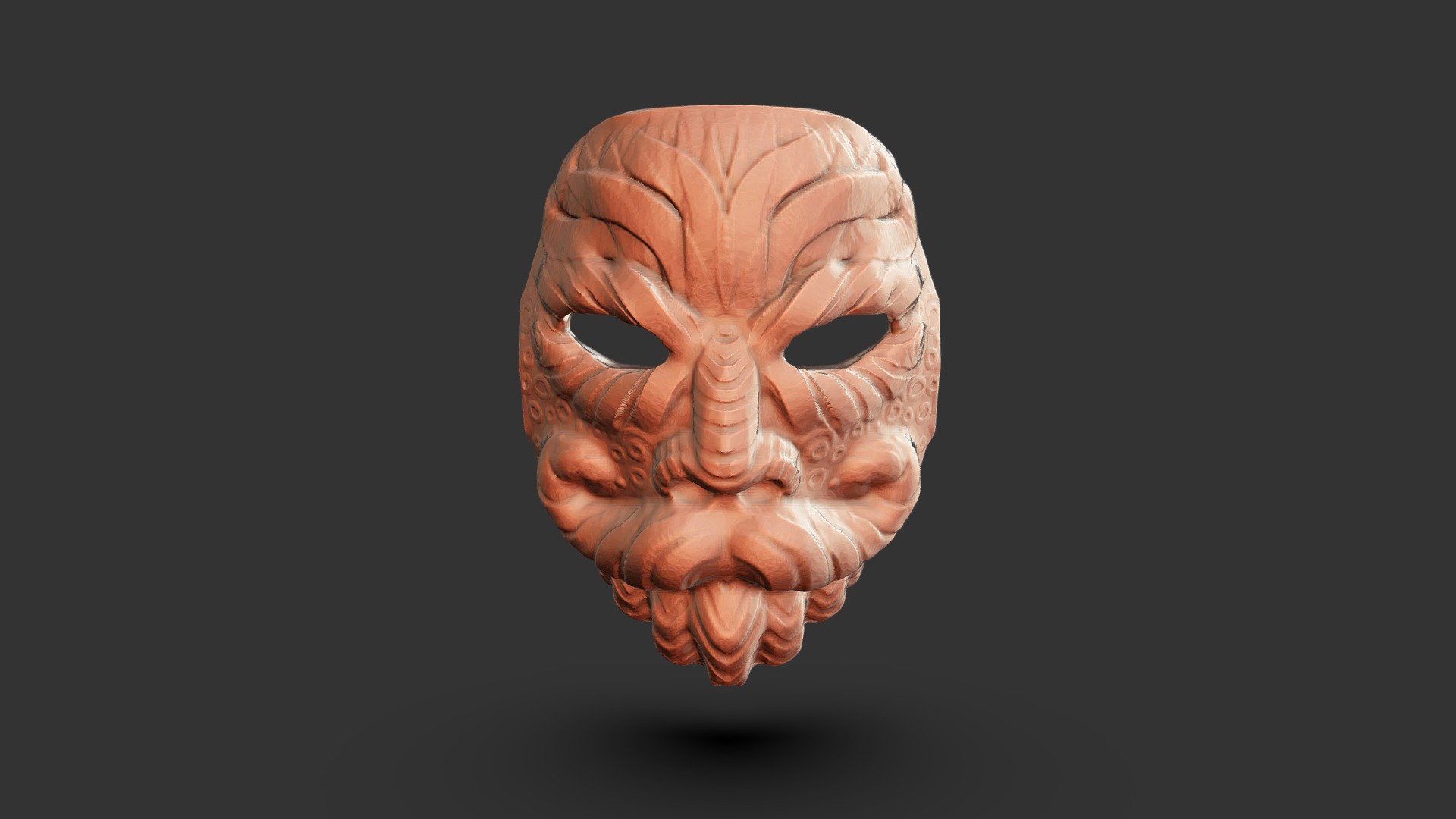 Sculpt January 2018 Jan 02 - Mask - Download Free 3D model by Chaitanya ...