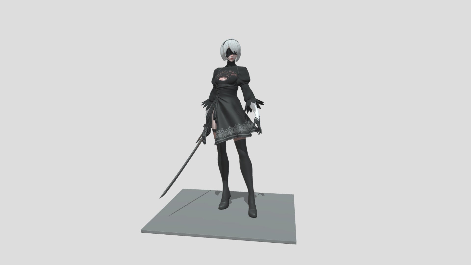 2b Nier automata - Download Free 3D model by sina (@SinaHSP) [8b00fab] - Sketchfab