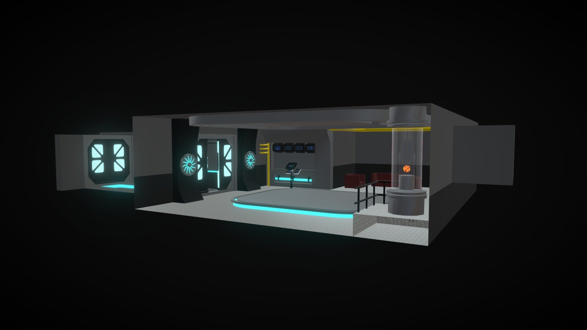 Sci-Fi-VR room - Buy Royalty Free 3D model by Ramki and Vignesh (@ram08 ...