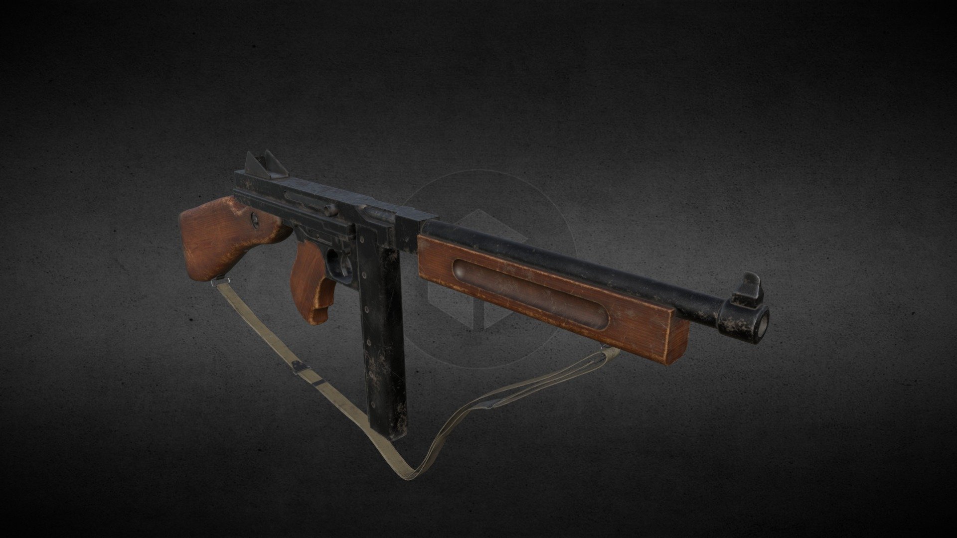 Thompson submachine gun - 3D model by Mike Polyakovich ...