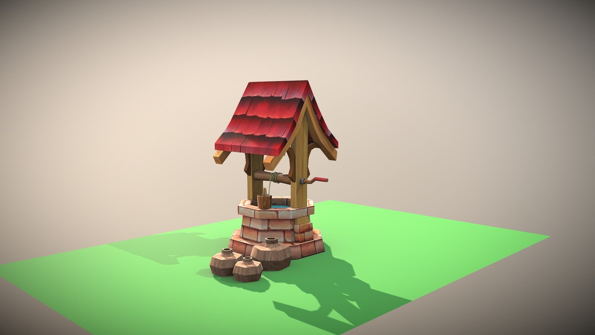 3d well model - Download Free 3D model by AnumZCoolArt (@iishaa.great ...
