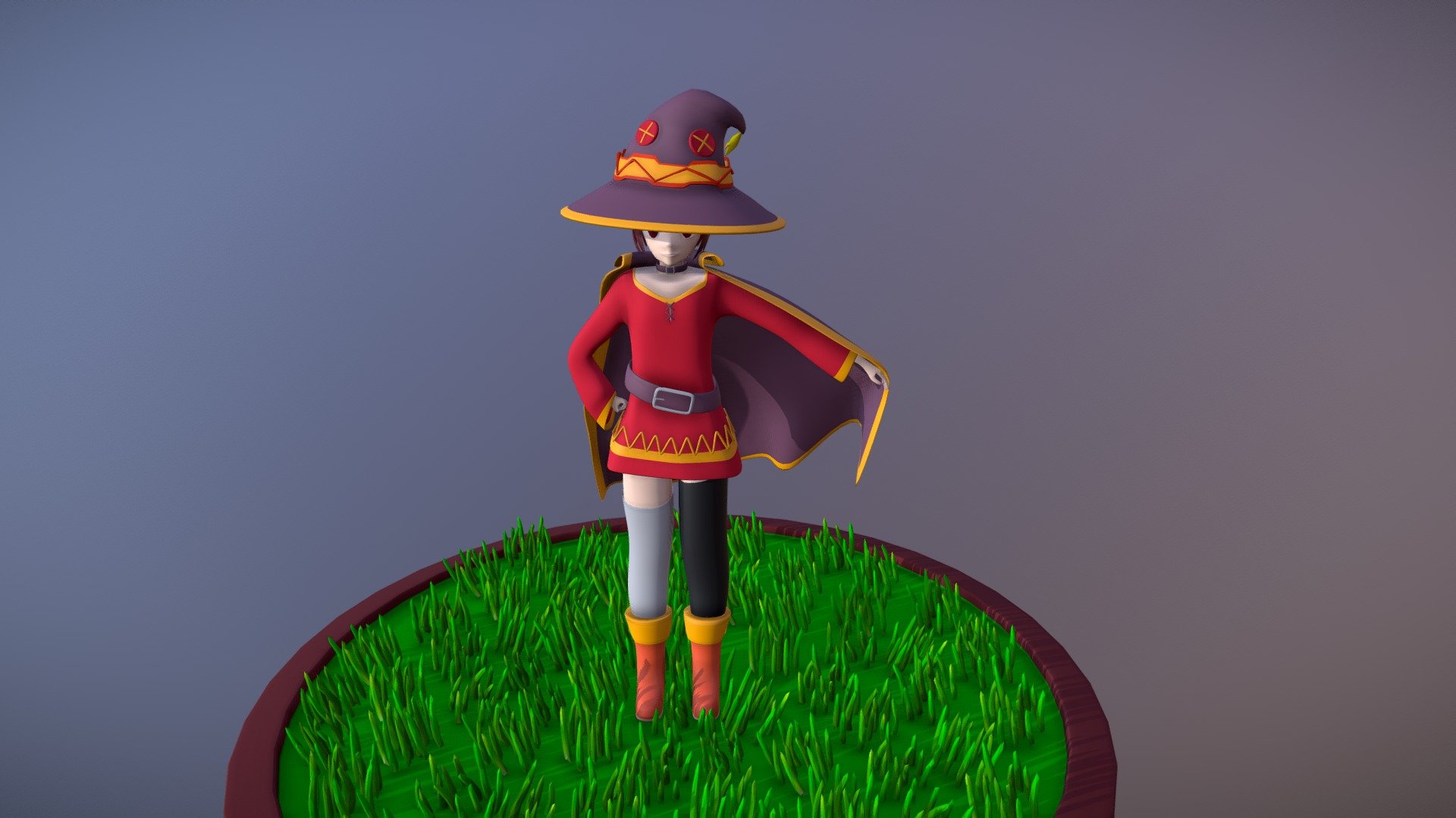 Megumin - 3D model by Nathaniell [8b062ab] - Sketchfab
