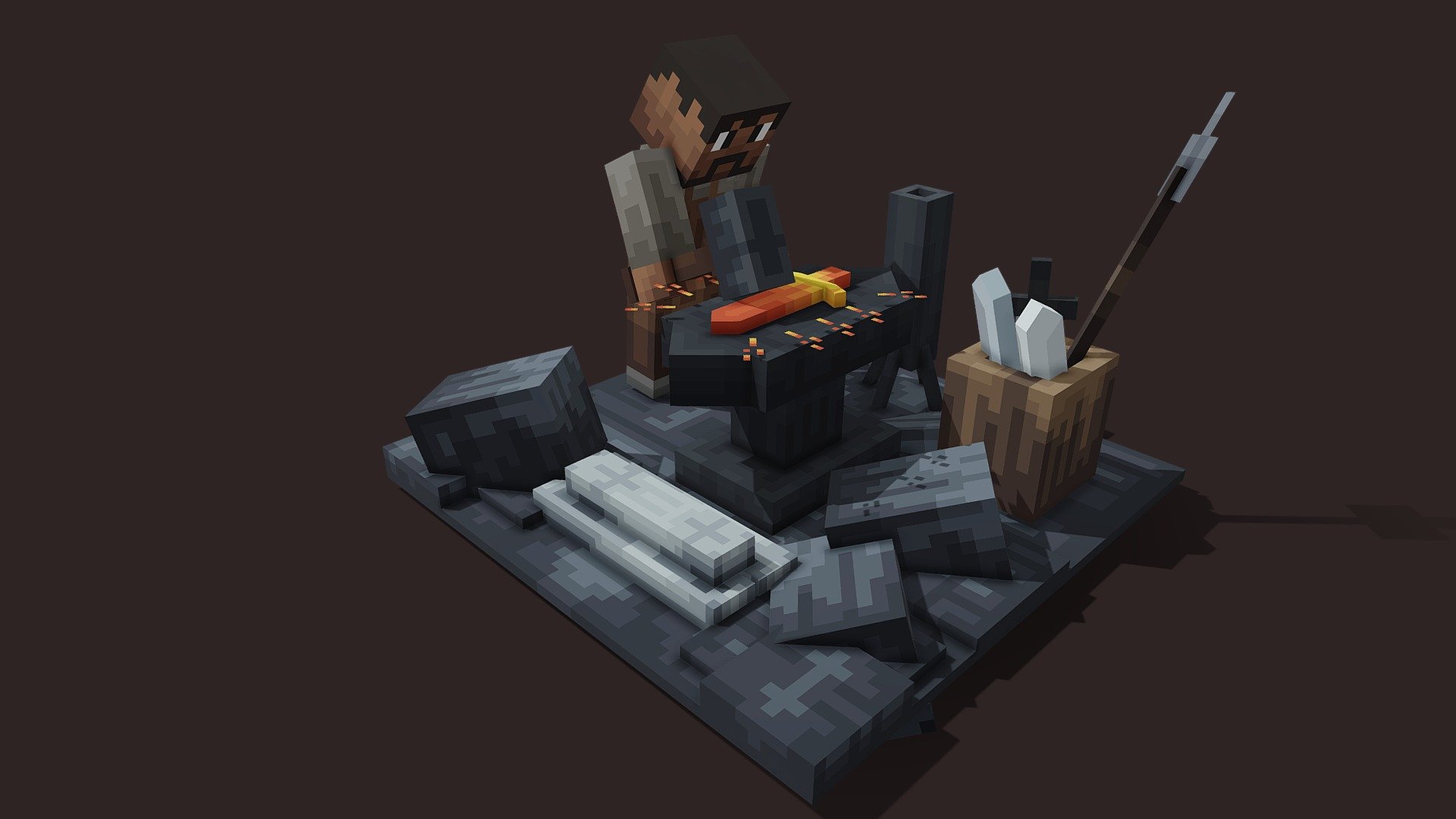 Blacksmith - 3D model by BuMa Workshop (@BuMaStudios) [8b06a82] - Sketchfab