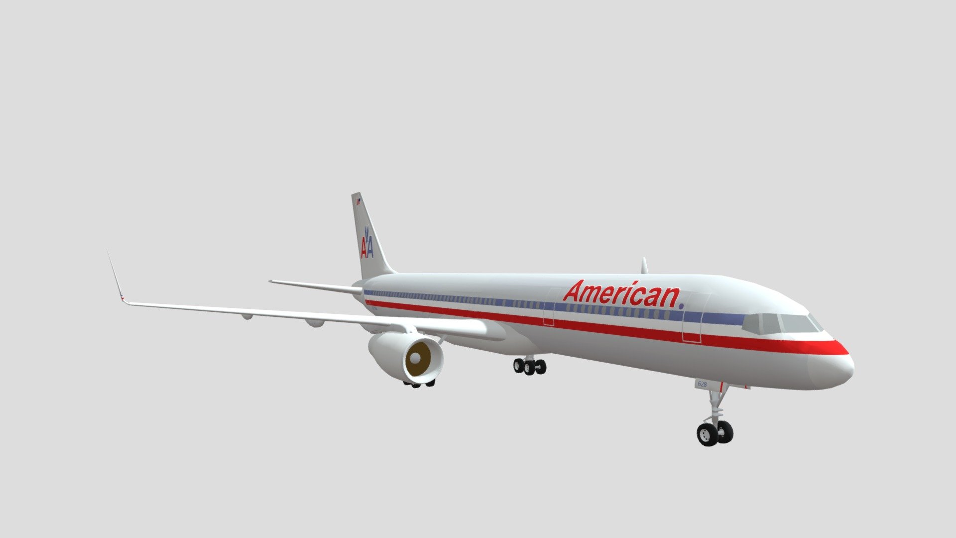boeing 757 american - Download Free 3D model by zairiq zairiq ...