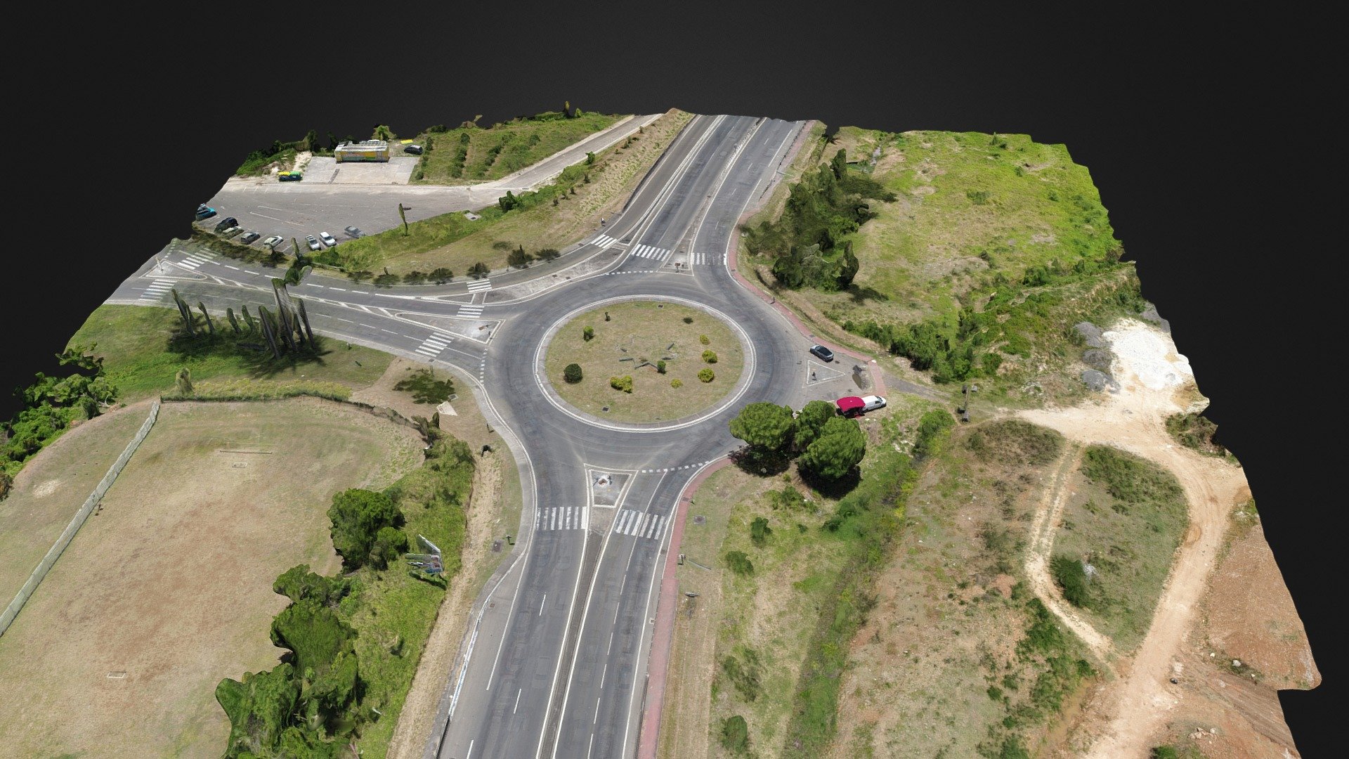 Rond Point Fond Sarail - 3D model by aerotropix [8b0a873] - Sketchfab