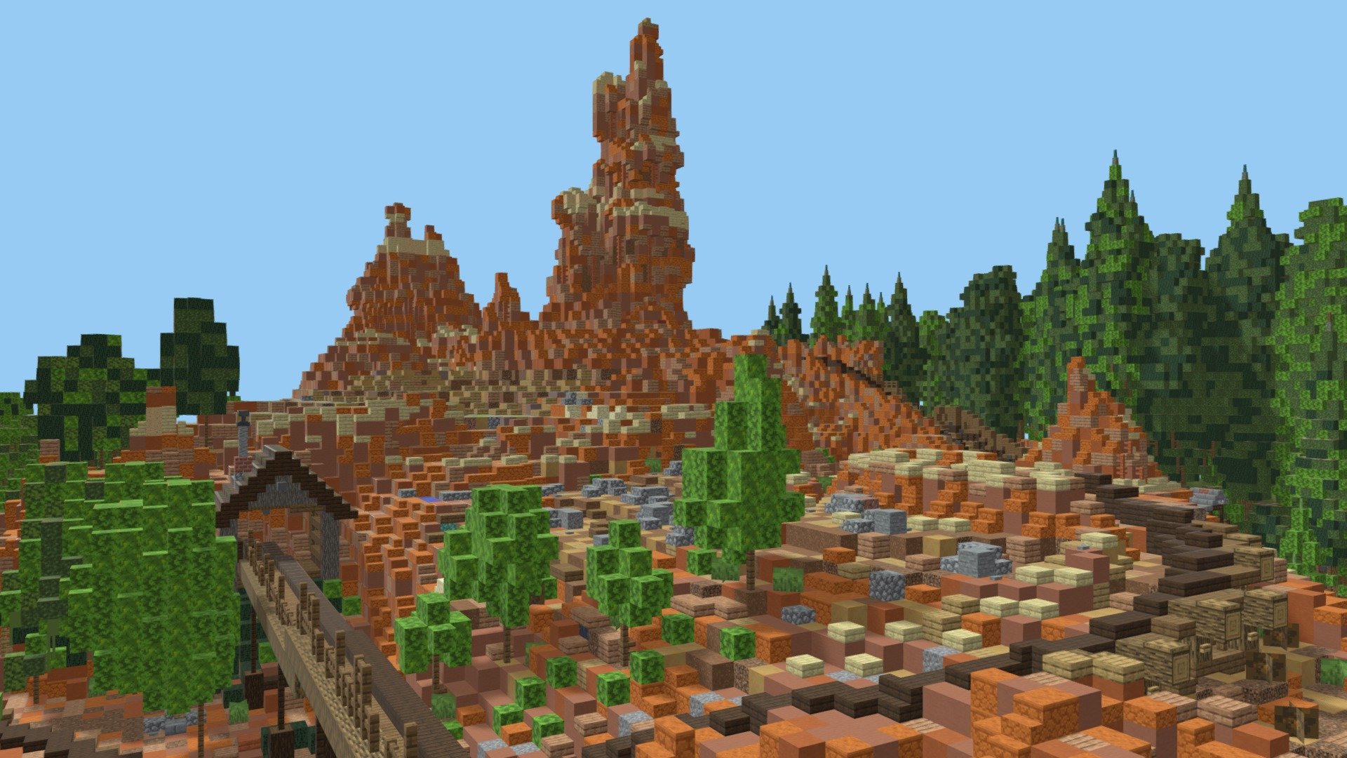 Big Thunder Mountain Railroad in Minecraft - 3D model by NicholasCappe ...