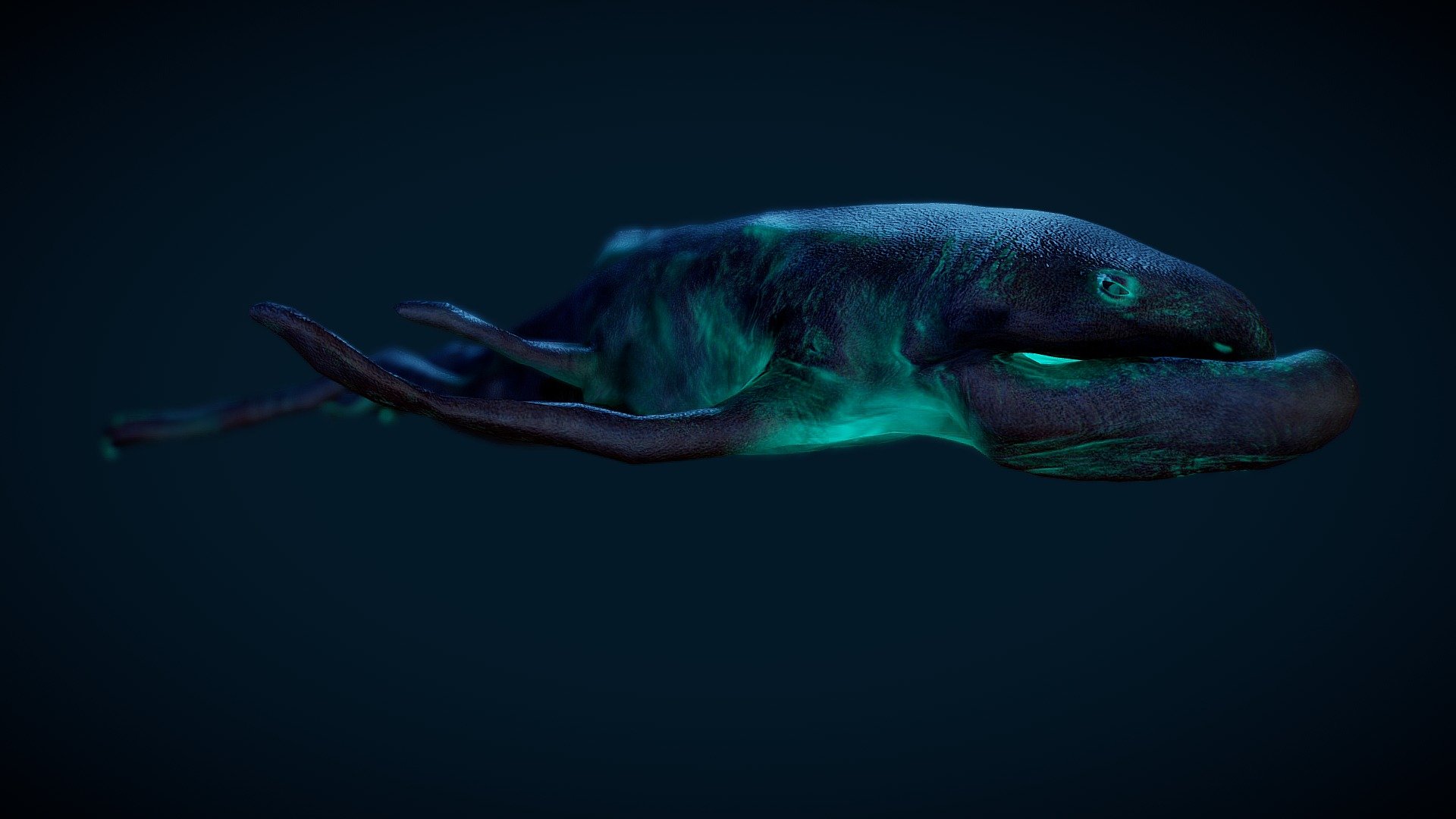 Alien Sea Creature Concept - 3D model by Matt Bell (@sombrerogrande ...