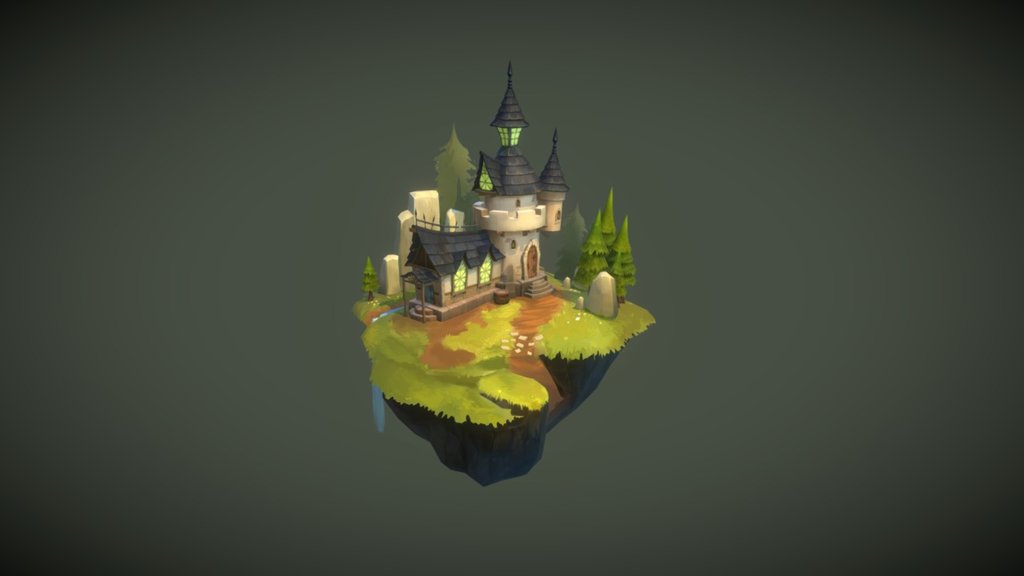 Low Poly Hand Painted Texture House - 3D model by Jenny.M (@jenny ...