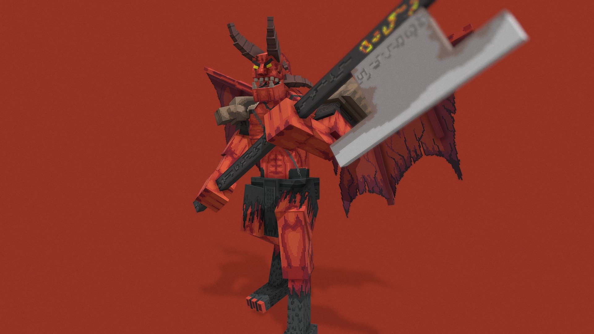 Boss demon - 3D model by Poteto (@PotetoBlocks) [8b11159] - Sketchfab