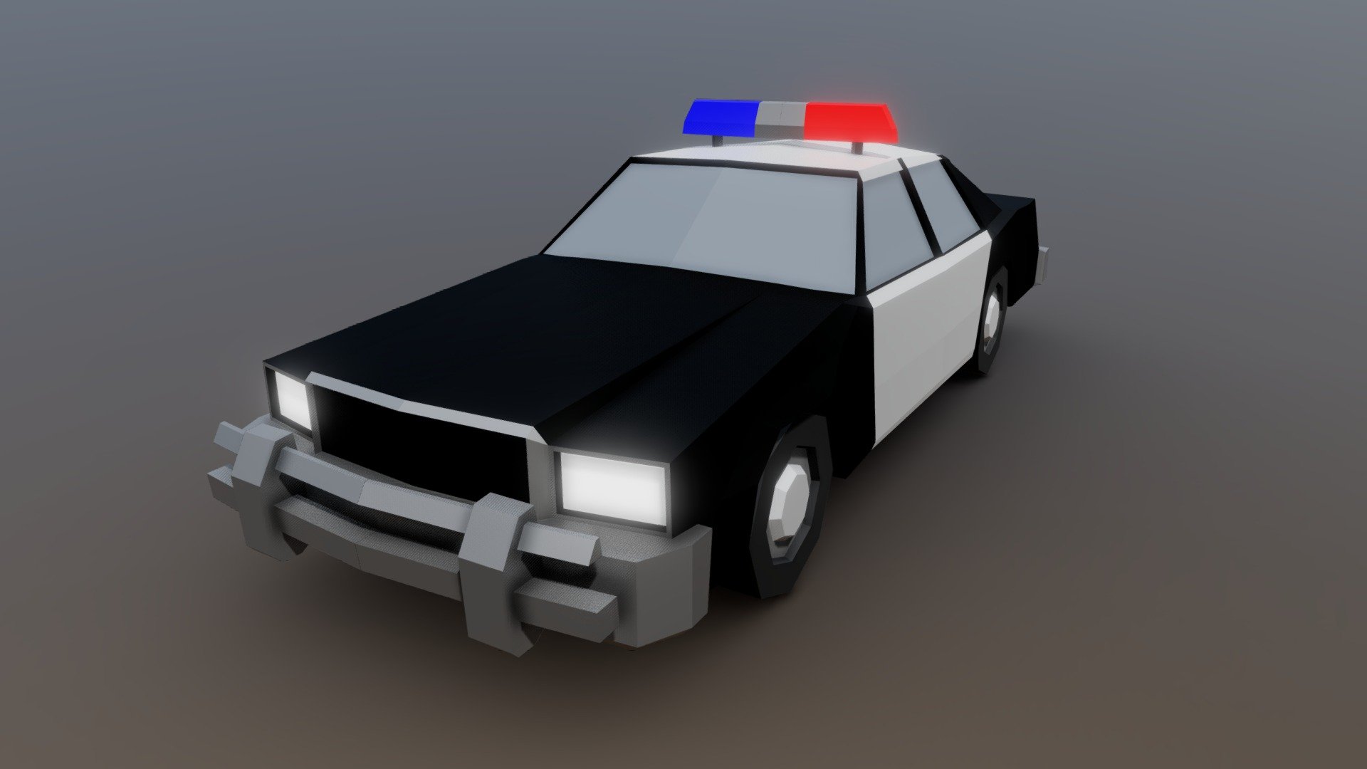 Low Poly Police Car - 3D model by Matt Panting (@mafyoc) [8b147e5 ...