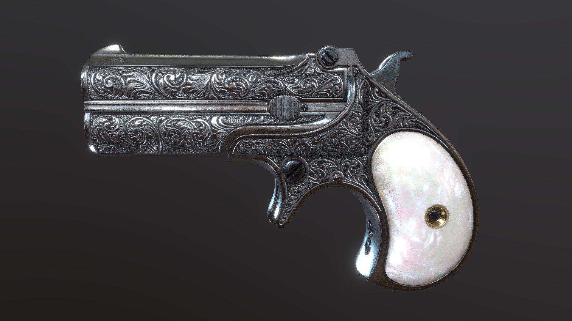 Remington Model 95 | Derringer - 3D model by Nick Samarin (@NickSamarin ...