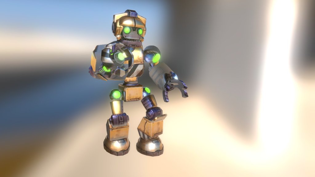 Hero Robot Animation Cycles - 3D model by MrBfox [8b1fc8a] - Sketchfab