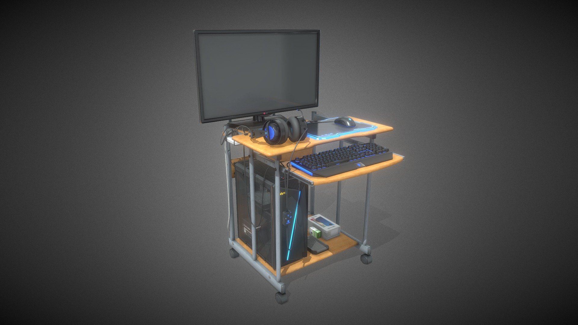 PC Setup (Desktop PC) - 3D model by Kevin Saleh (@Kevin.Saleh) [8b20417 ...