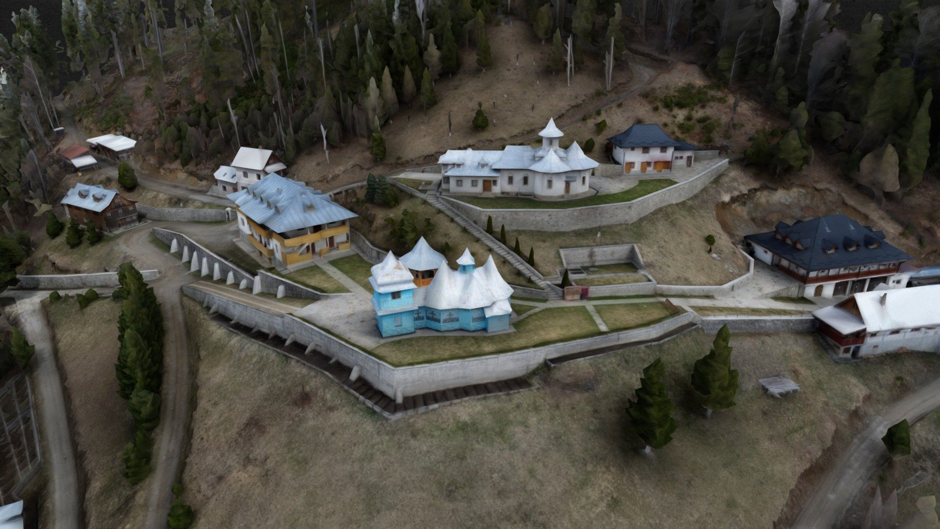 Monastery compound - Saint Jacob John Corlateni - 3D model by BIM GIS ...