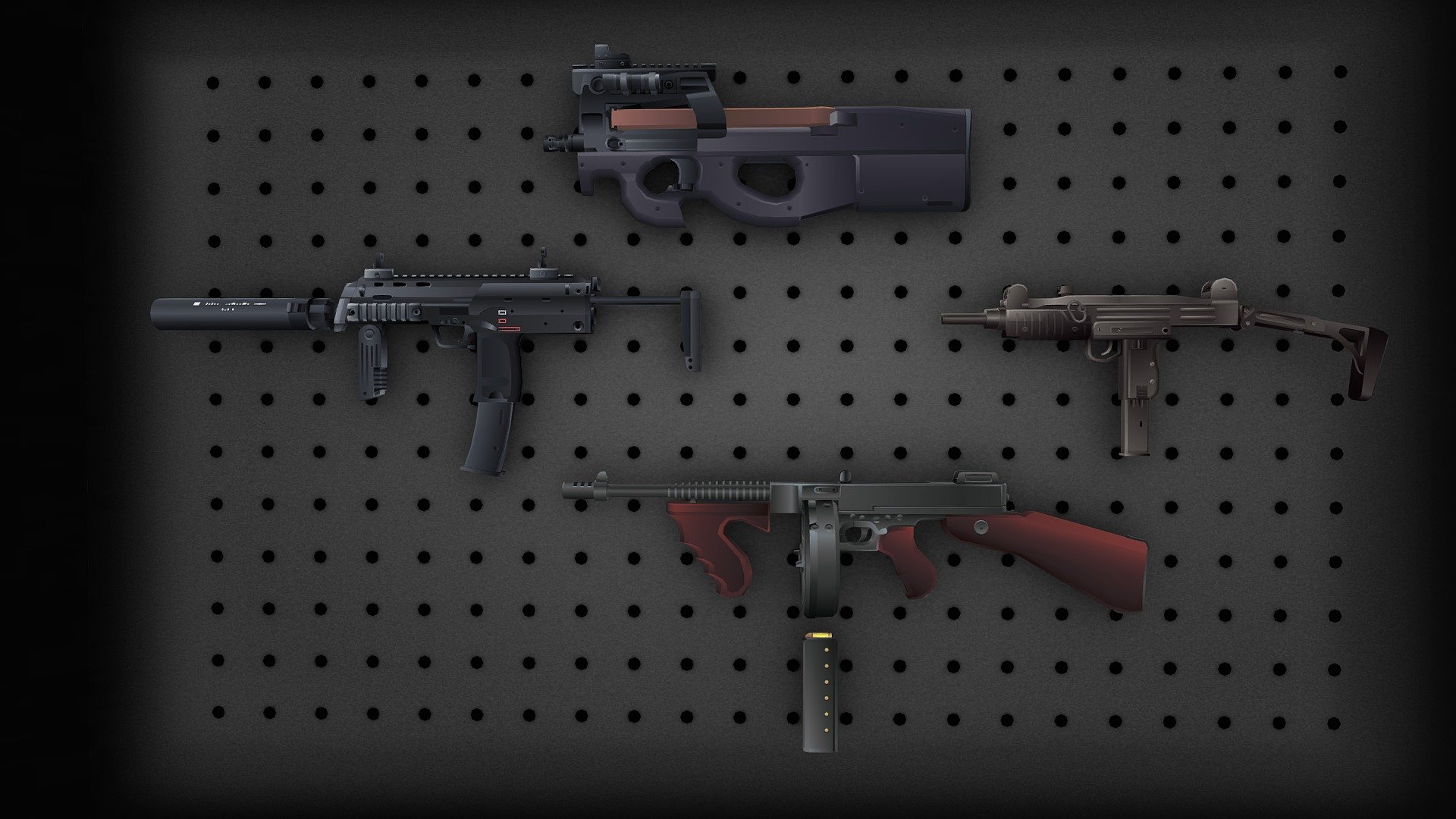Stylized SMG Weapon Pack 2 - Buy Royalty Free 3D model by VIPUKS ...