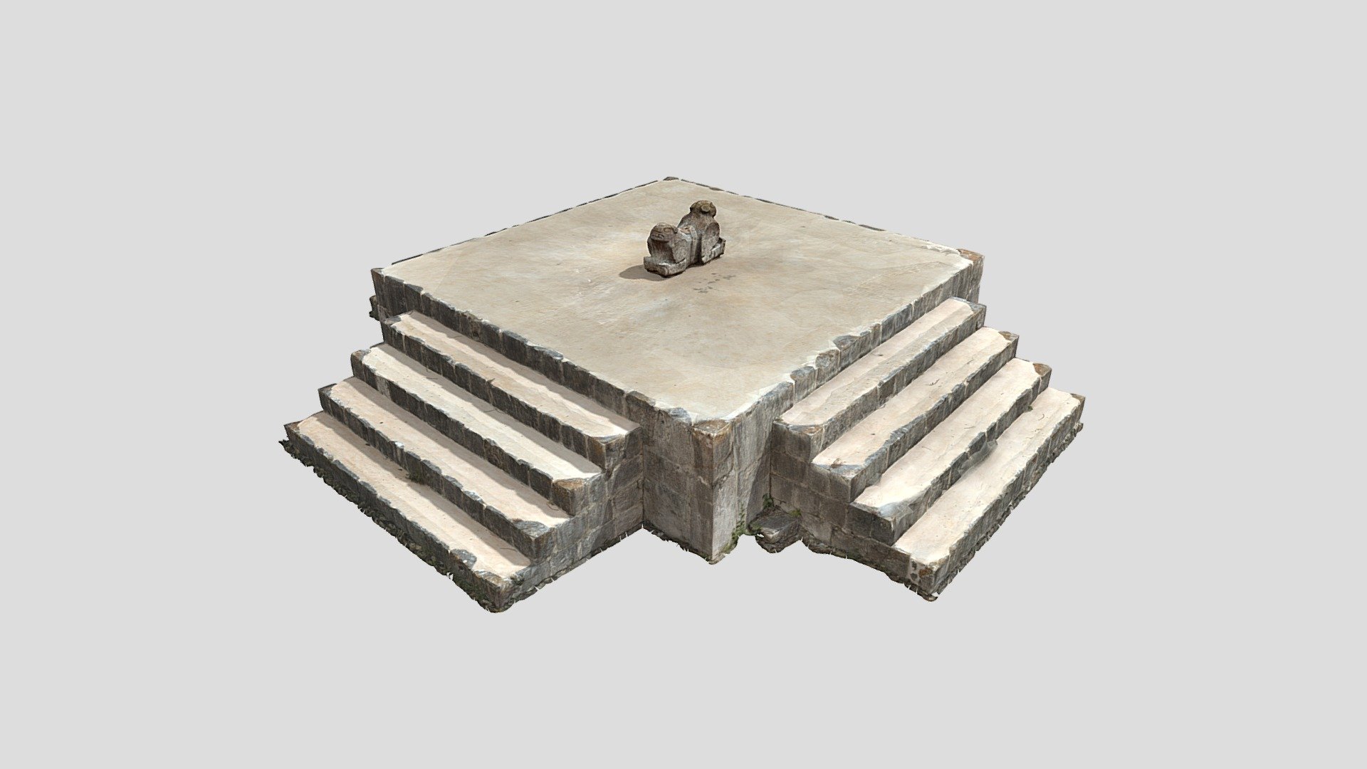 Uxmal - Trono del Jaguar Bicéfalo - 3D model by Proyecto Mayatech ...
