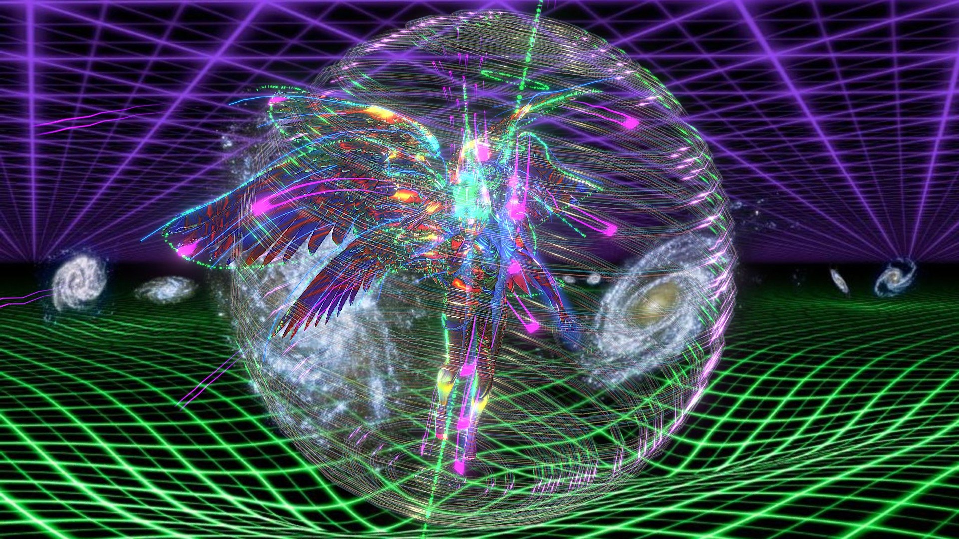 "Fractal Angel" Tilt Brush Art - Download Free 3D model by Miguelangelo ...