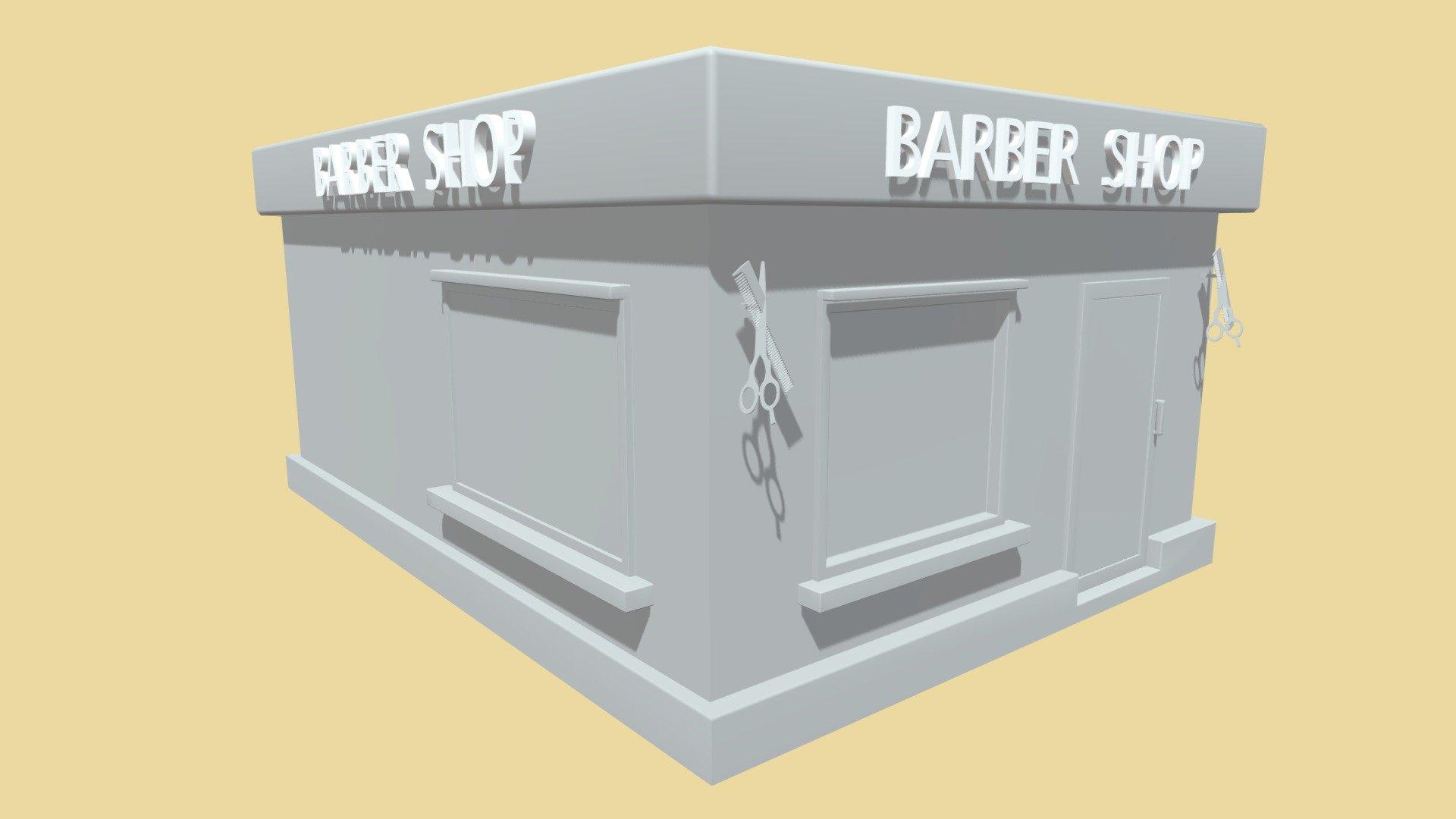 Barbershop - Download Free 3D model by Vladyslav Holhanov (@vladicom08 ...