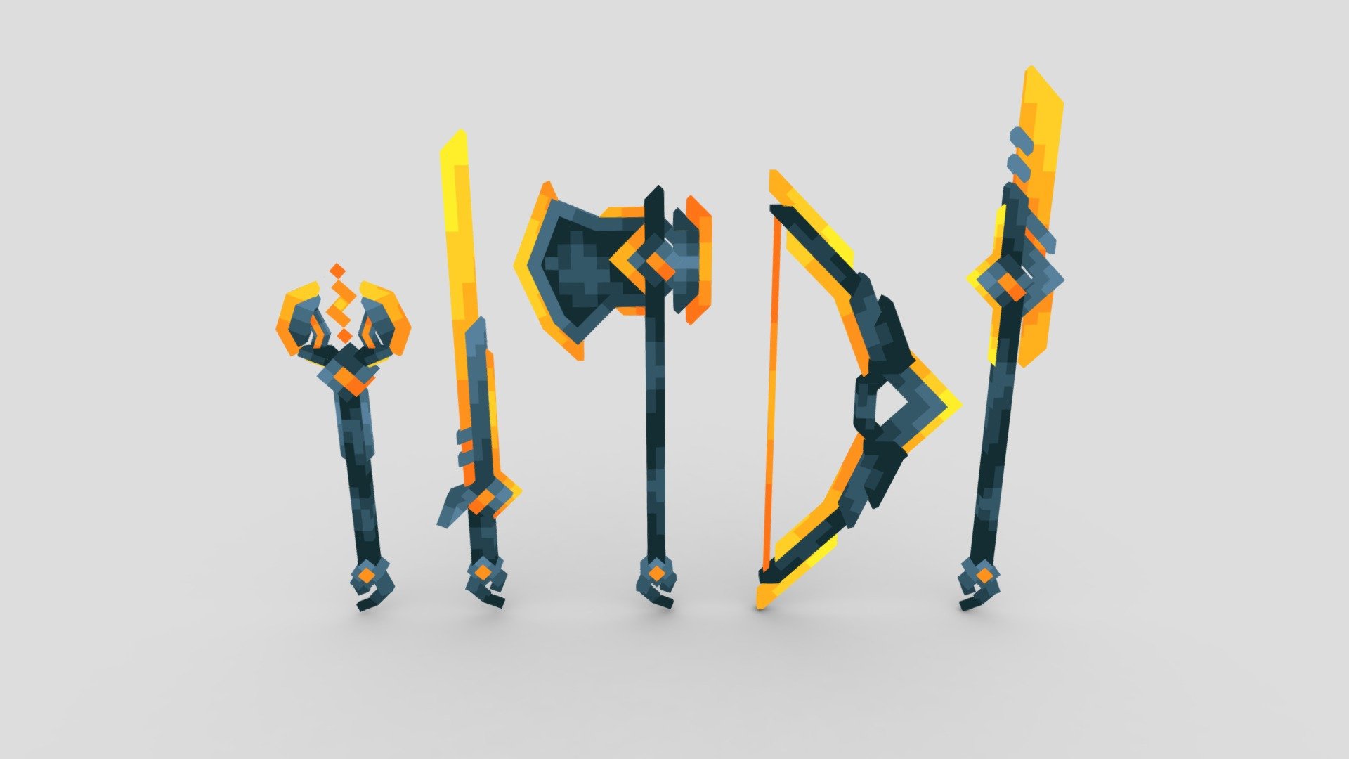 Energy Weapon Set (Volume 1) - Buy Royalty Free 3D model by ...