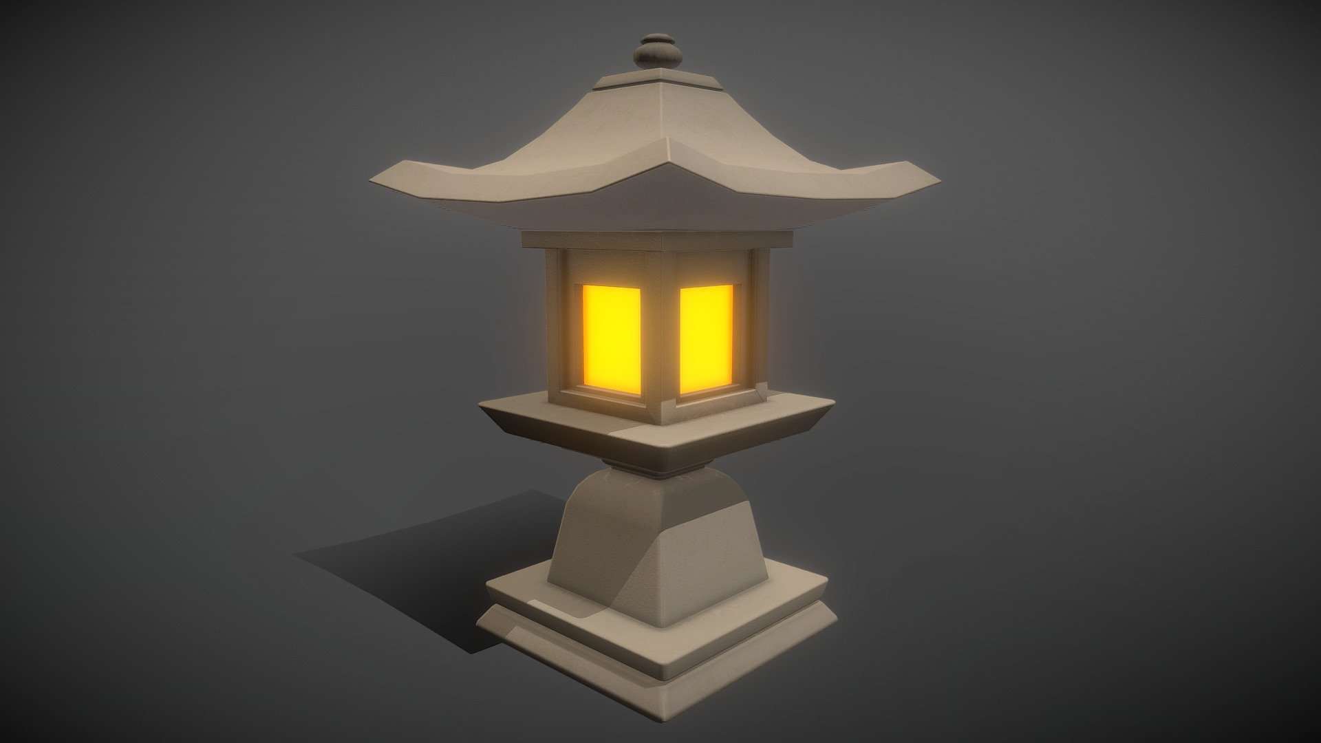 Stone Lantern - Buy Royalty Free 3D model by Zhang Shangbin ...