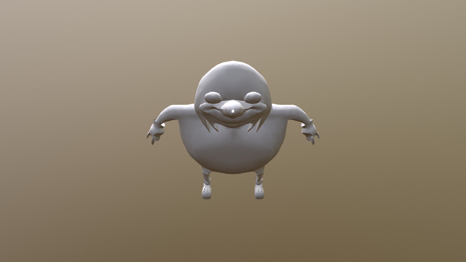 Knuckles - 3D model by rhenangk [8b2a5b6] - Sketchfab