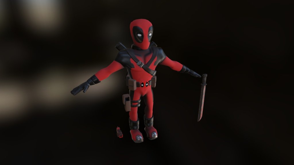 Deadpool - 3D model by joanramos [8b2ae80] - Sketchfab