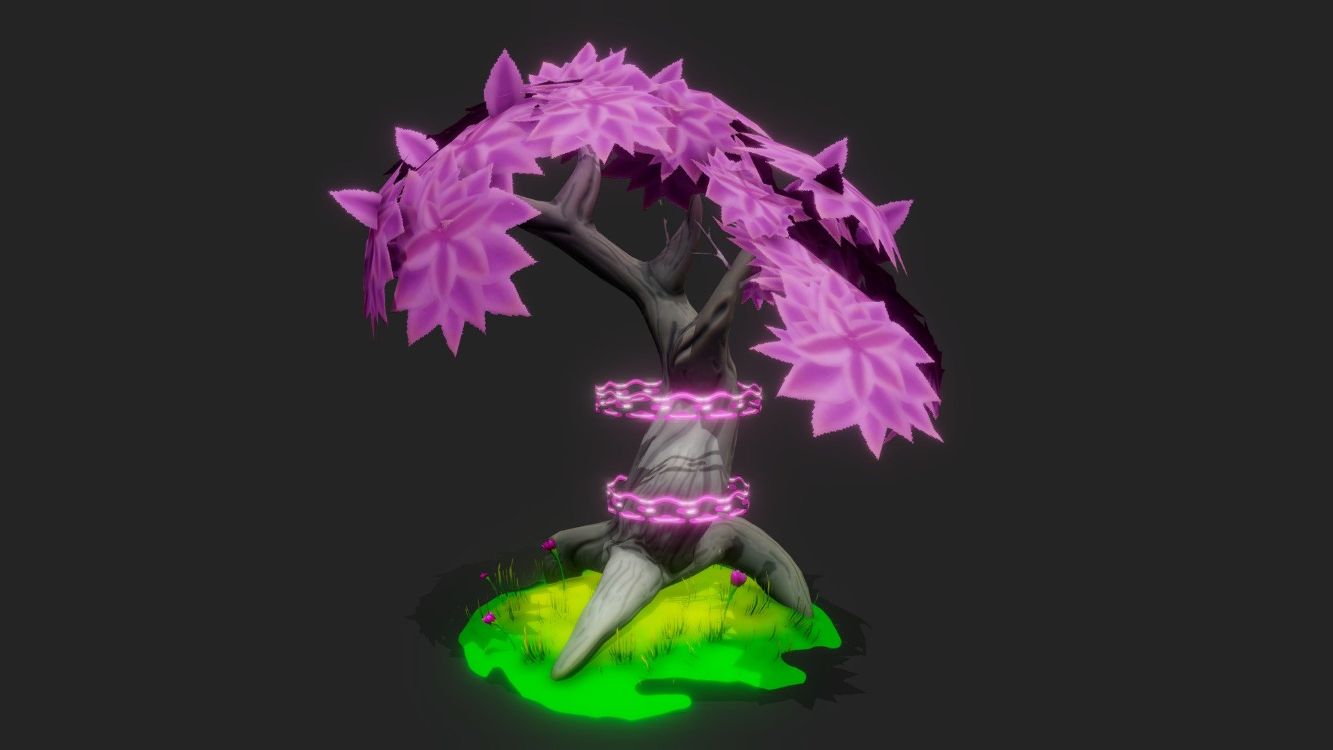Stylized Tree (Game-Ready Foliage) - Download Free 3D model by Danil ...