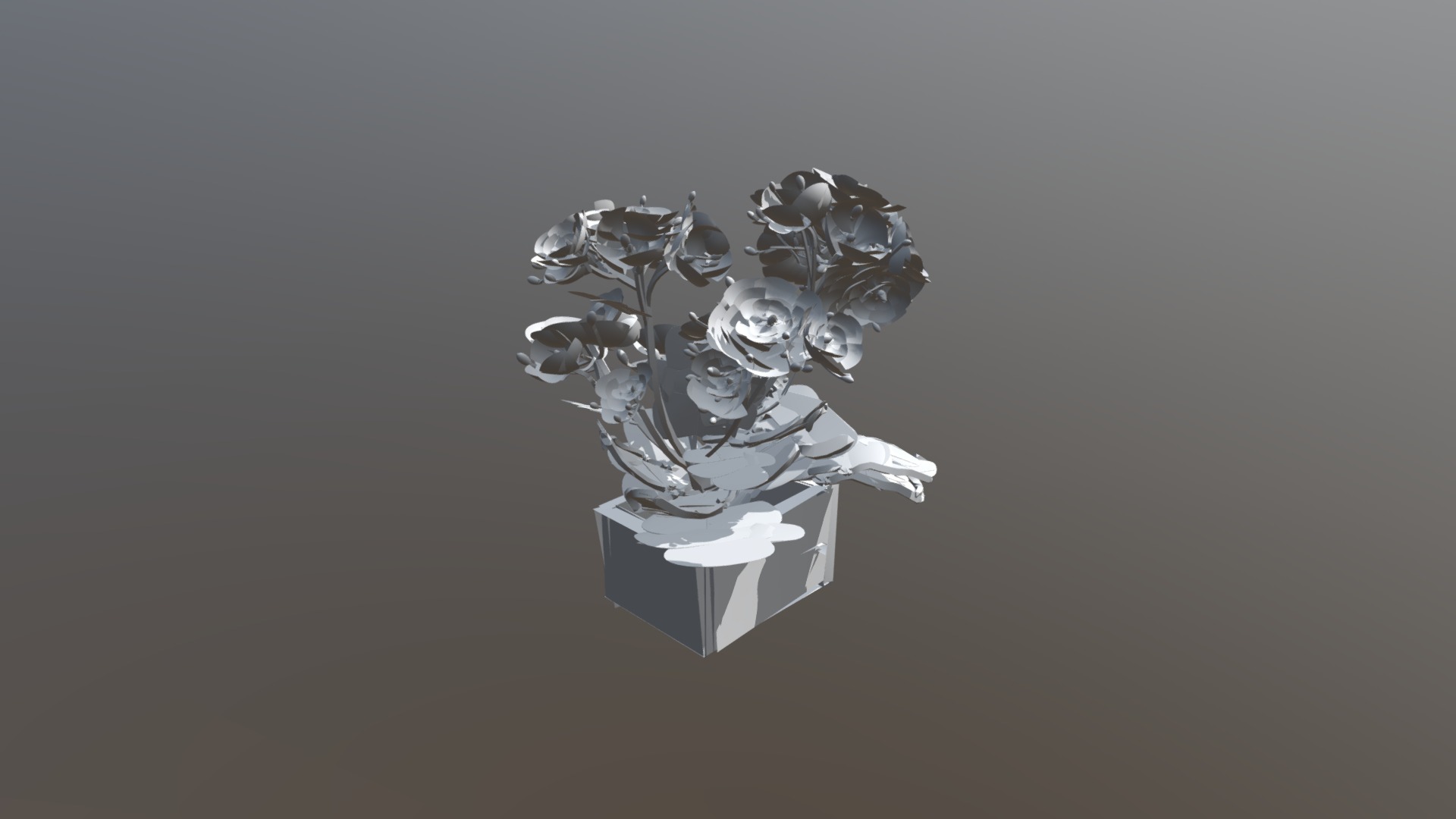 Flowers_in_box - 3D model by PrecentralGyrus [8b2ccb9] - Sketchfab