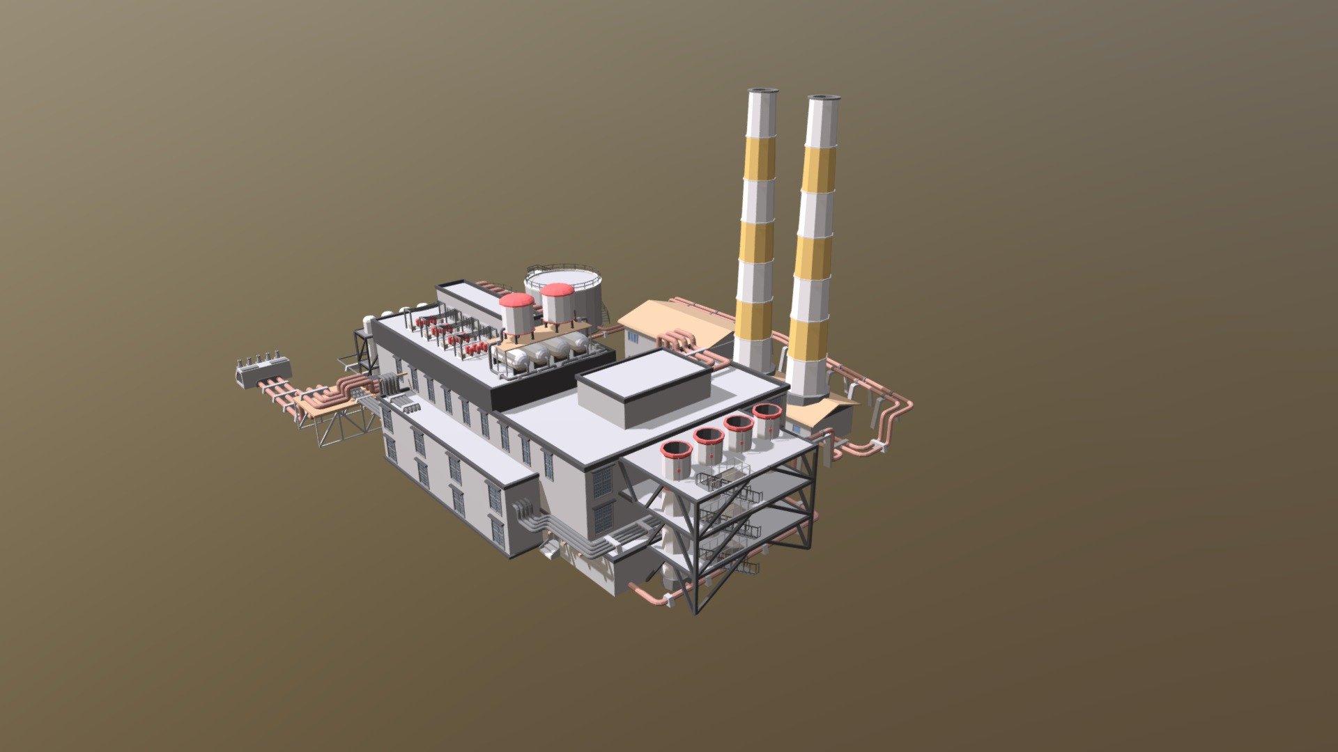 Power Plant - Buy Royalty Free 3D model by Artist286b [8b2d7a7 ...