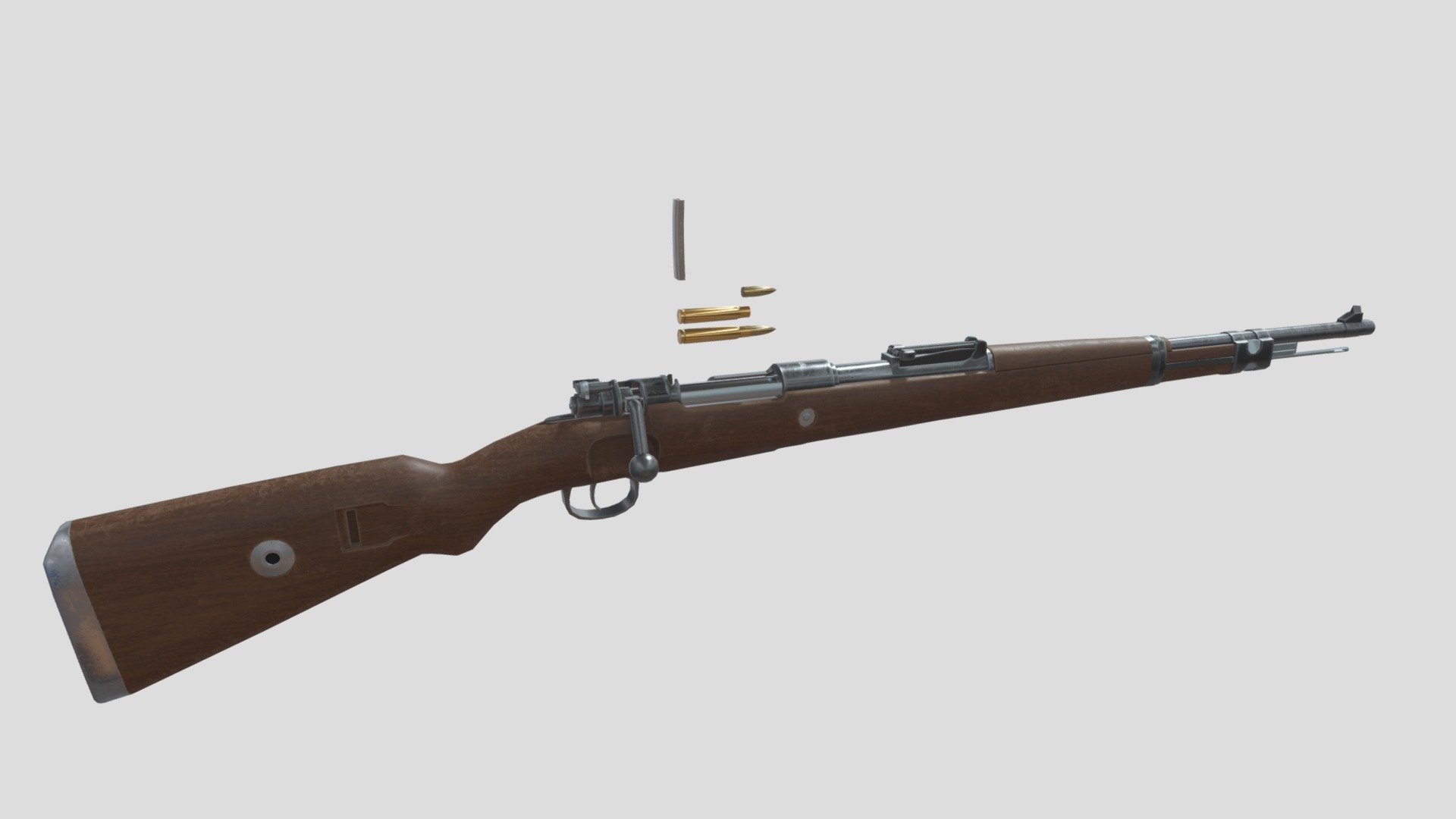 Karabiner 98K (Kar98k) Low-Poly Game Model - 3D model by Tristan Zipp ...