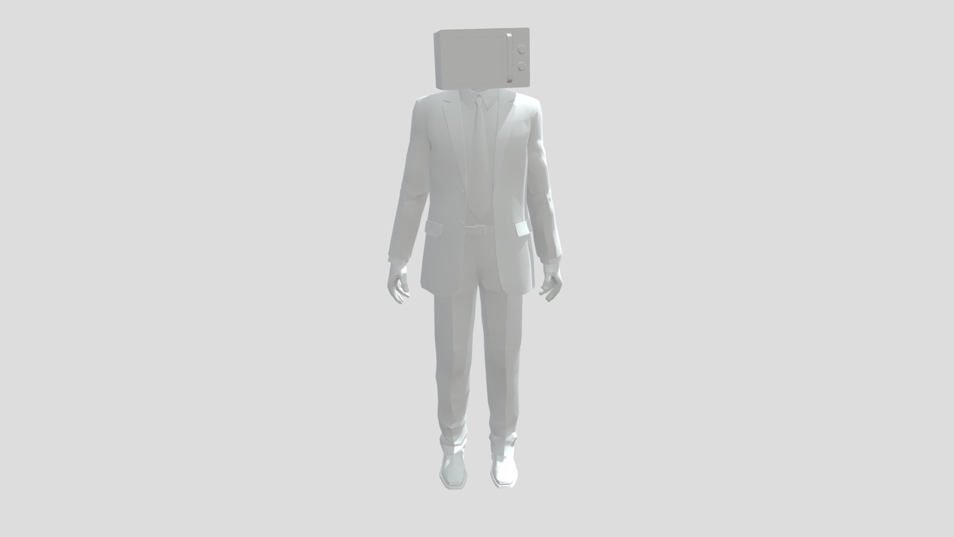 Microwave man - Download Free 3D model by Imsan555 [8b2ee09] - Sketchfab