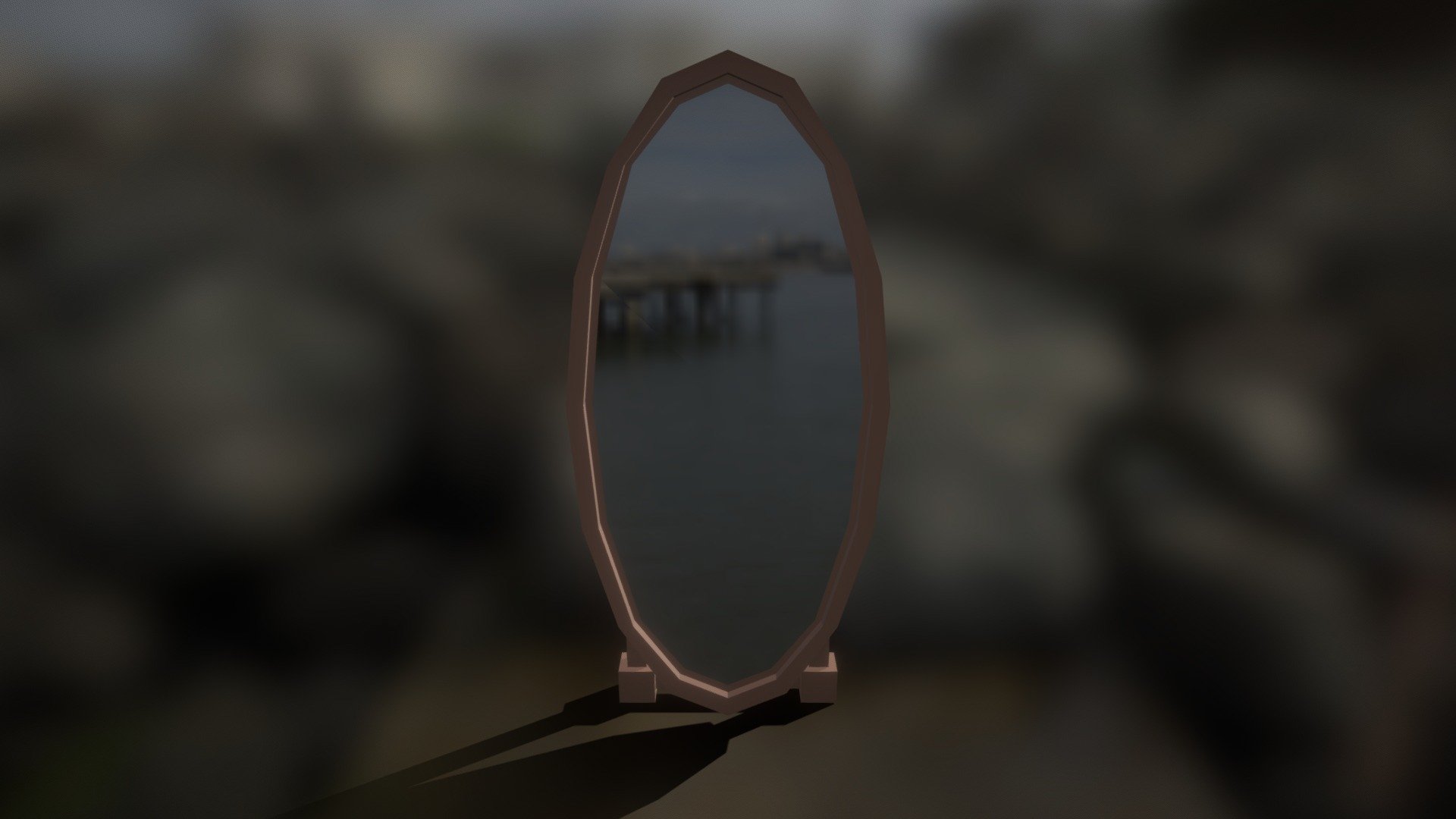 low poly stand mirror - Download Free 3D model by MrPuppet [8b323fe ...