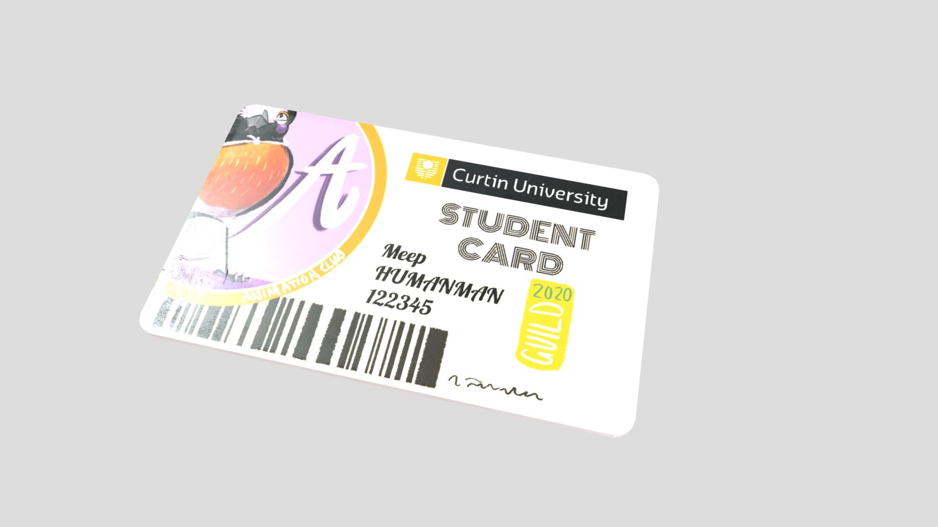 Dropped Student Card - Download Free 3D model by DiscoverHumanity ...