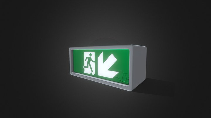 Exit-sign 3D models - Sketchfab
