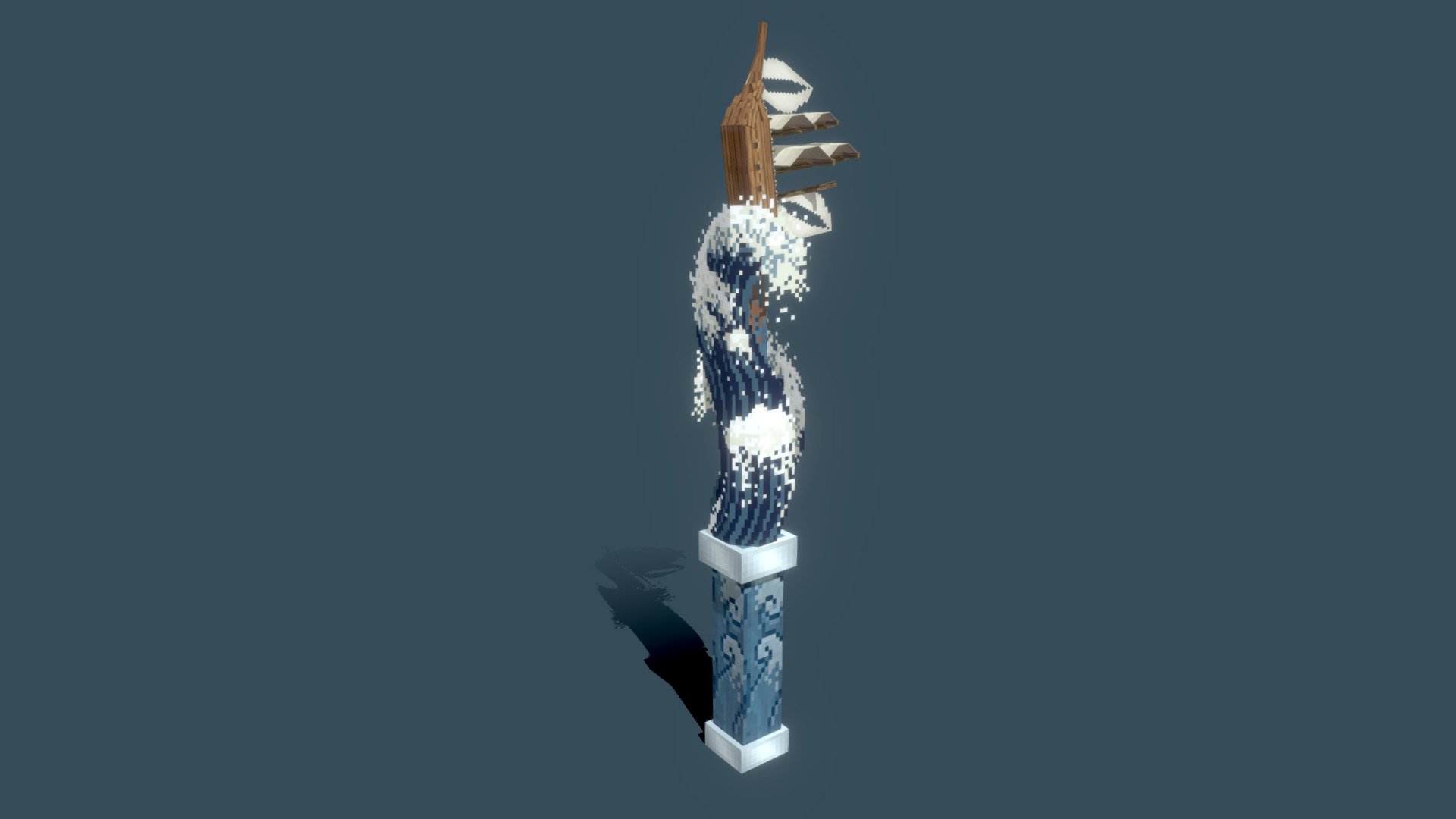 Tidal Wave Wand [from the magic wands set] - 3D model by Cuble Studios ...