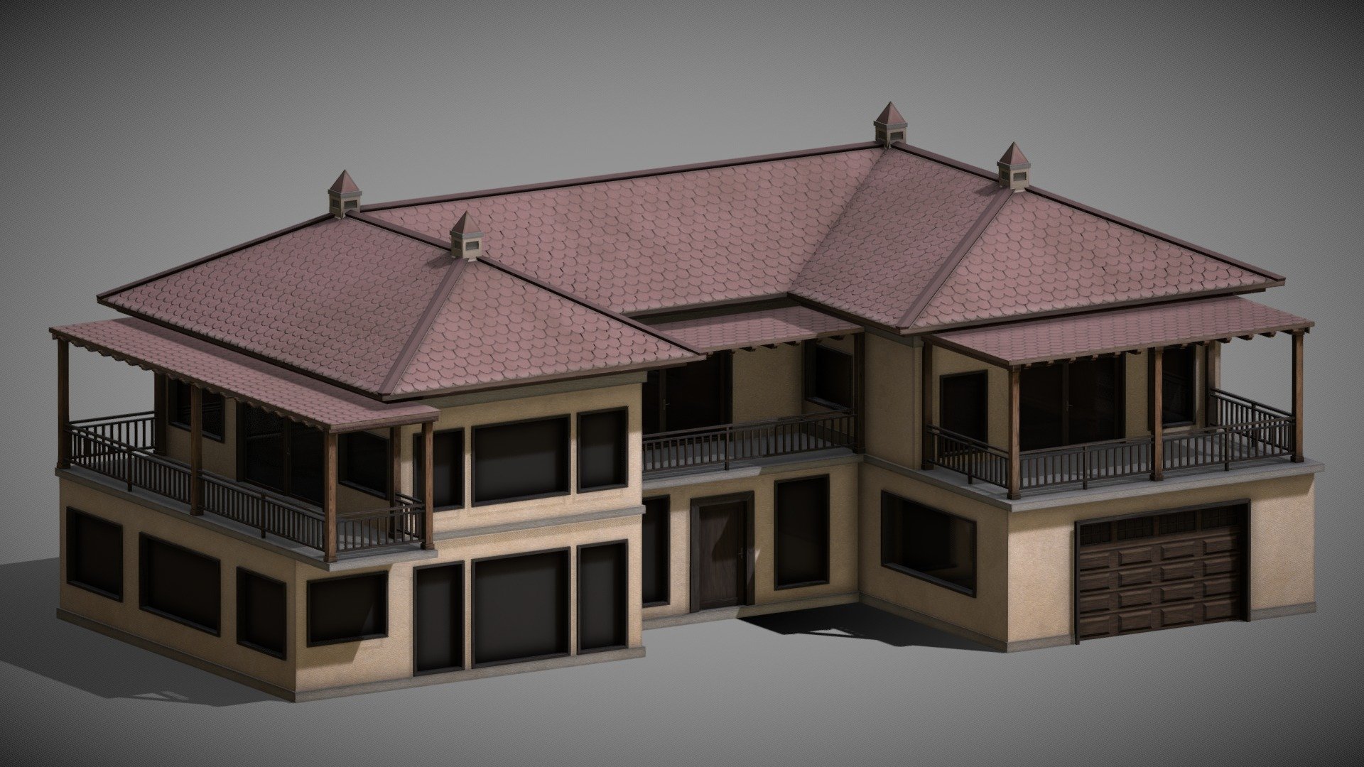 Tropical mansion - Buy Royalty Free 3D model by el_cerilla [8b3a96a ...