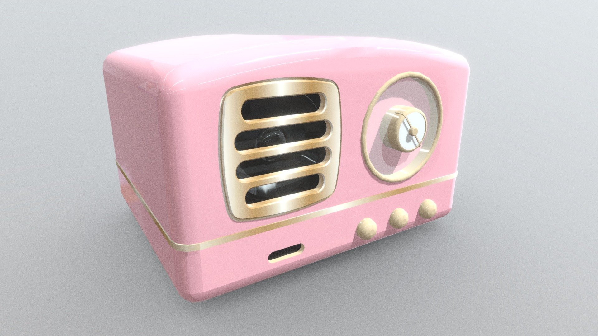 vintage radio#3 - Buy Royalty Free 3D model by digikstudio [8b3d0e9 ...
