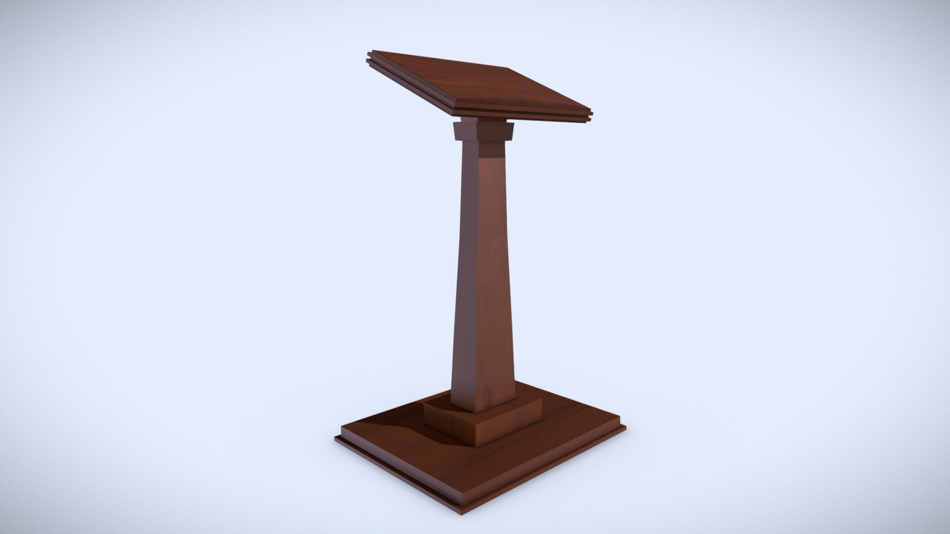 Thin Pulpit (lectern) - 3D model by We3Do (@we3DoModel) [8b3d14e ...