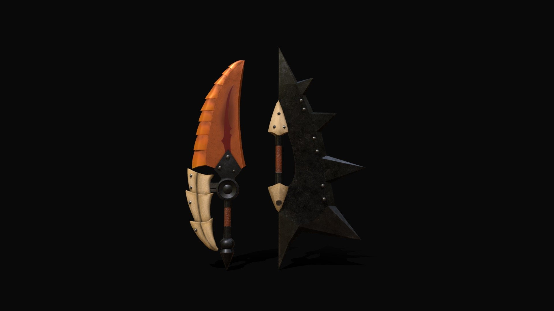 BARIOTH Dual Blade - 3D model by miewpupu (@miewpupu3d) [8b3e020 ...