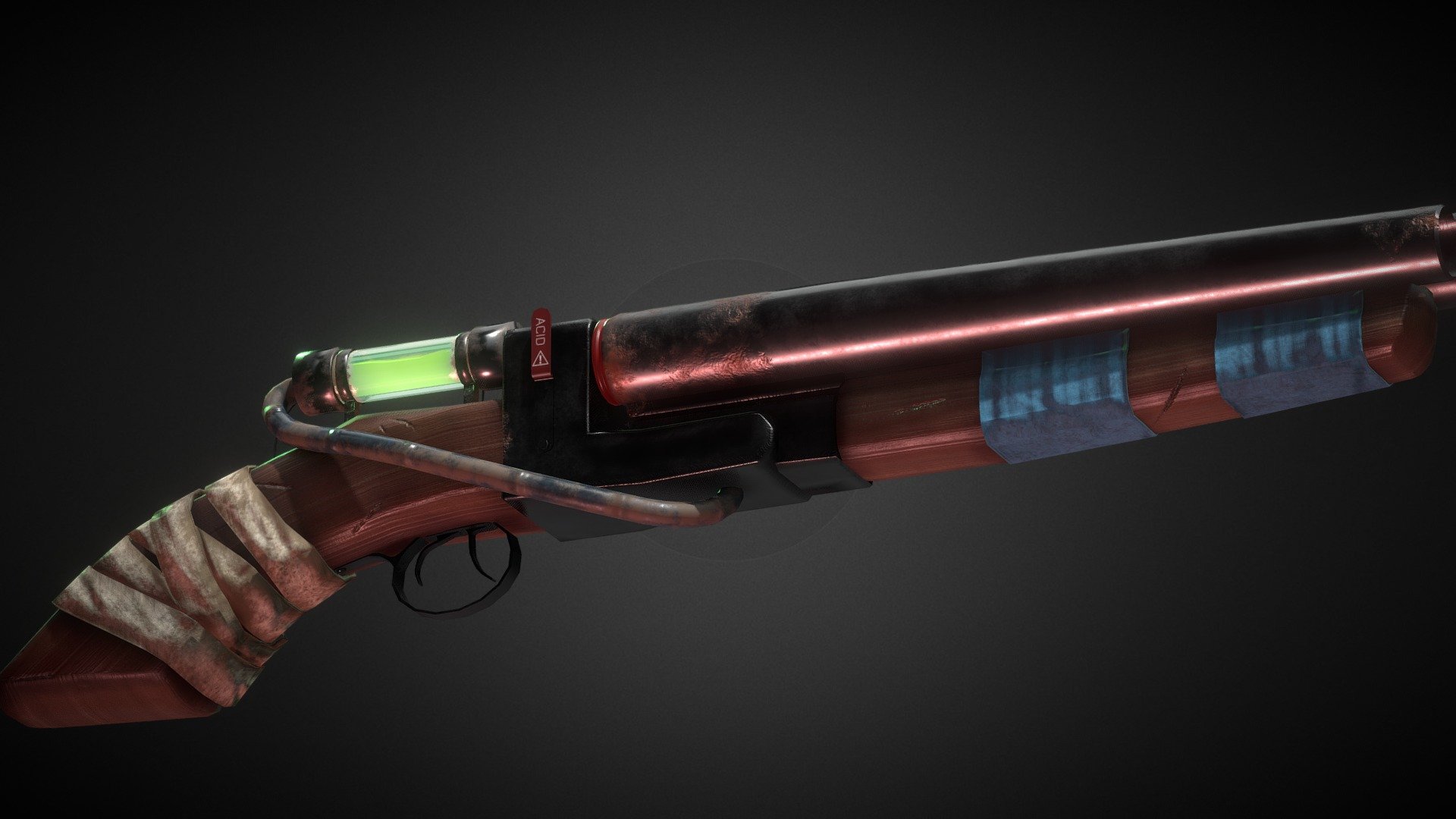 Post-Apocalyptic Acid Shotgun - Buy Royalty Free 3D model by ...