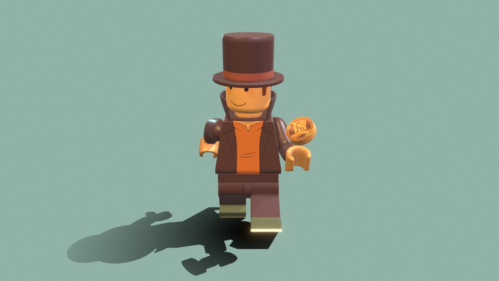 Professor Layton Minifig - 3D model by ainsor [8b4139e] - Sketchfab