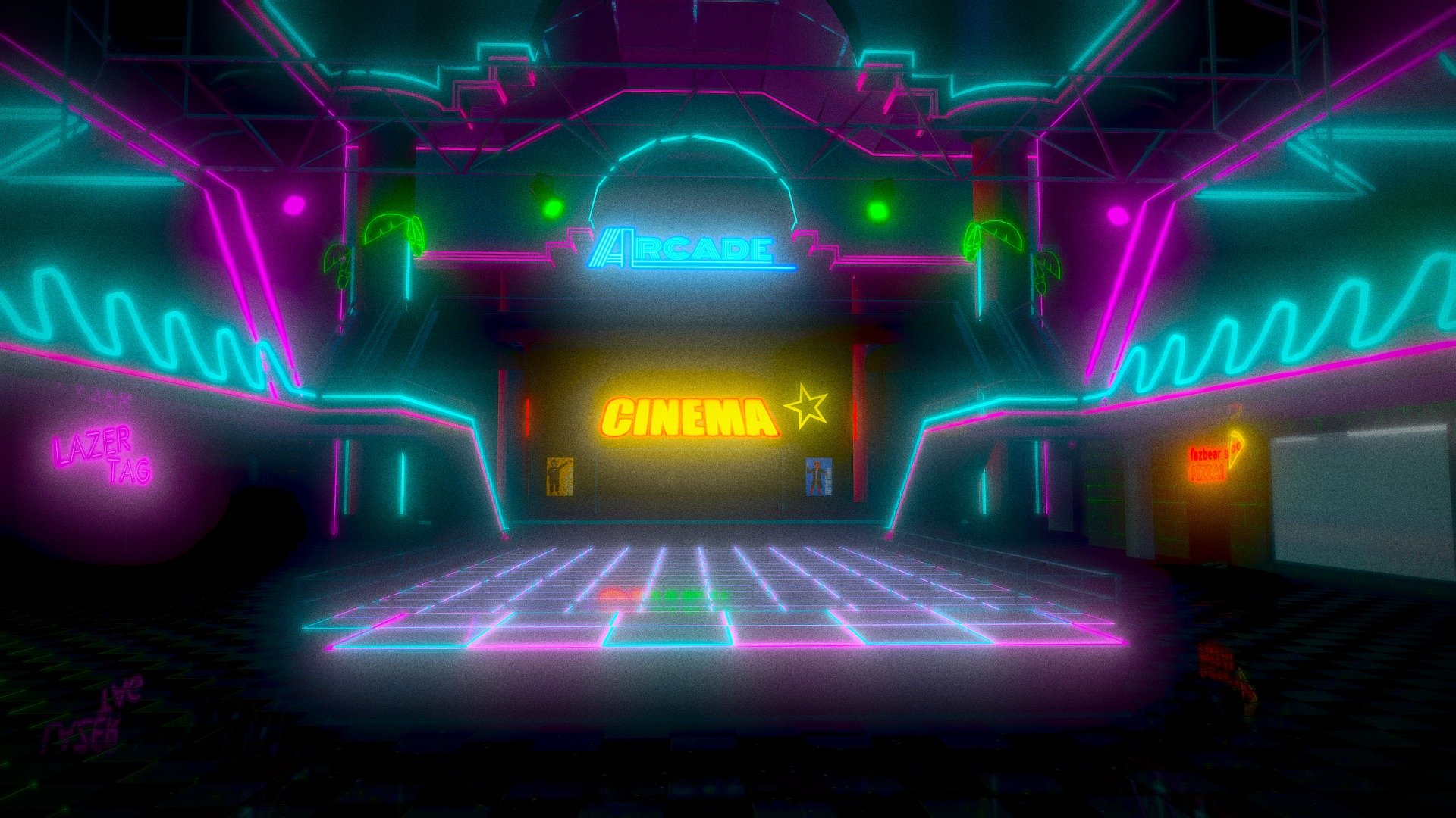 Fnaf Security Breach Teaser Map - Download Free 3D model by skylajade69 ...
