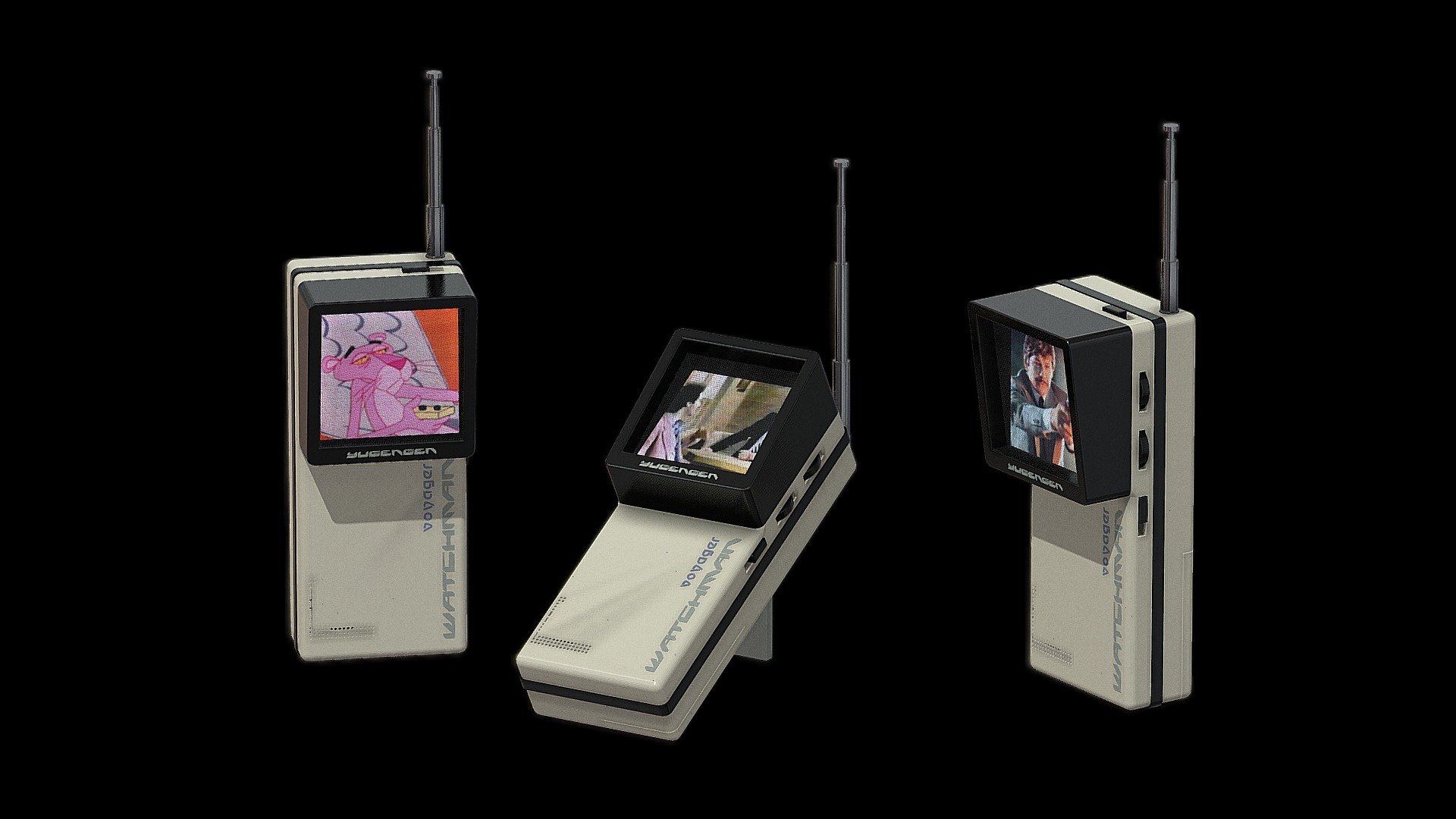 Sony Watchman Portable TV - 3D model by yugengen [8b431df] - Sketchfab