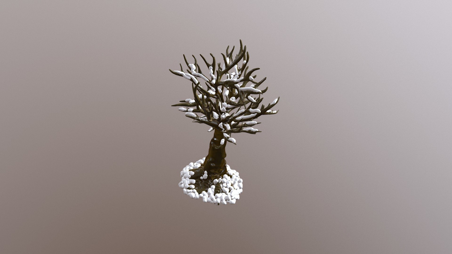 Snowy Tree - Download Free 3D model by maddykrob [8b44737] - Sketchfab