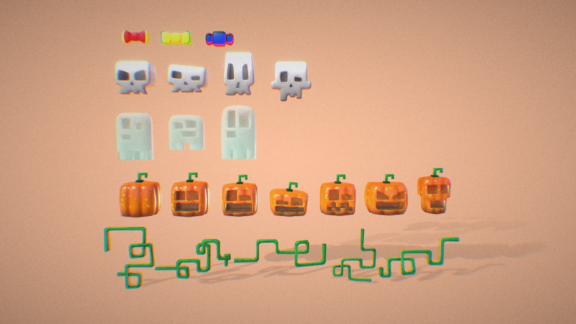 Halloween Asset - Stylized art - Buy Royalty Free 3D model by ...