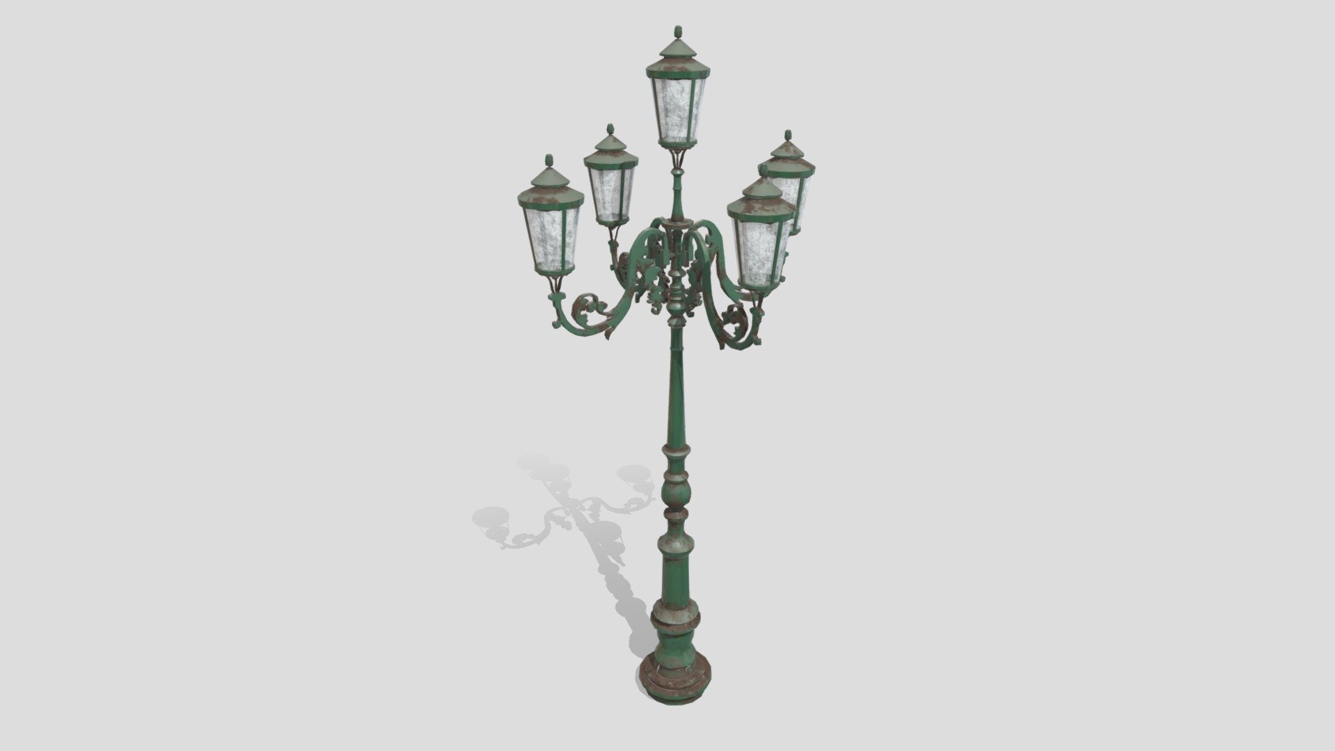 Parisian Style Lamppost 3D - Buy Royalty Free 3D model by exnihilo ...
