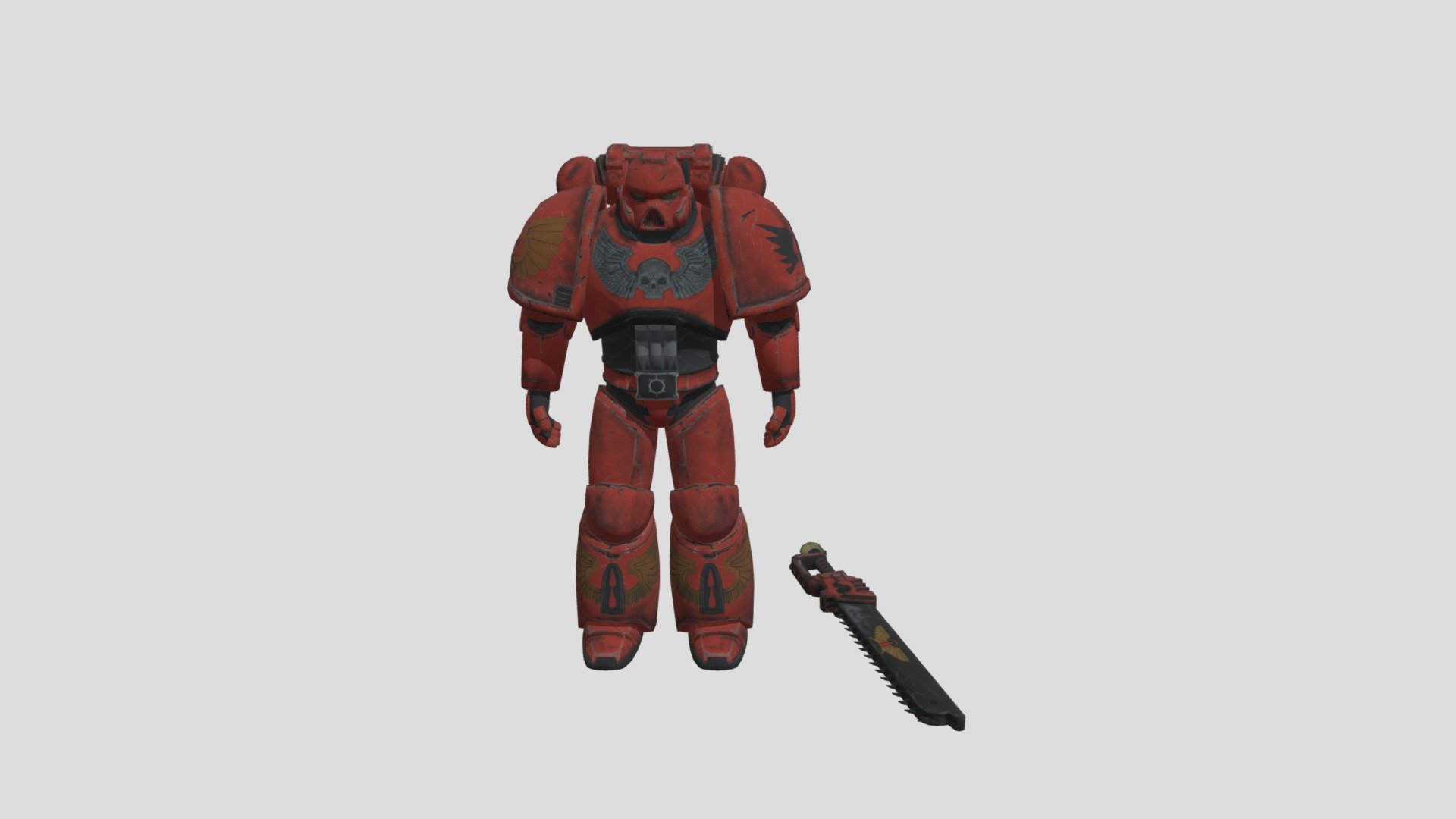 Red Hunter space marine warhammer 3d print model - 3D model by qump13 ...