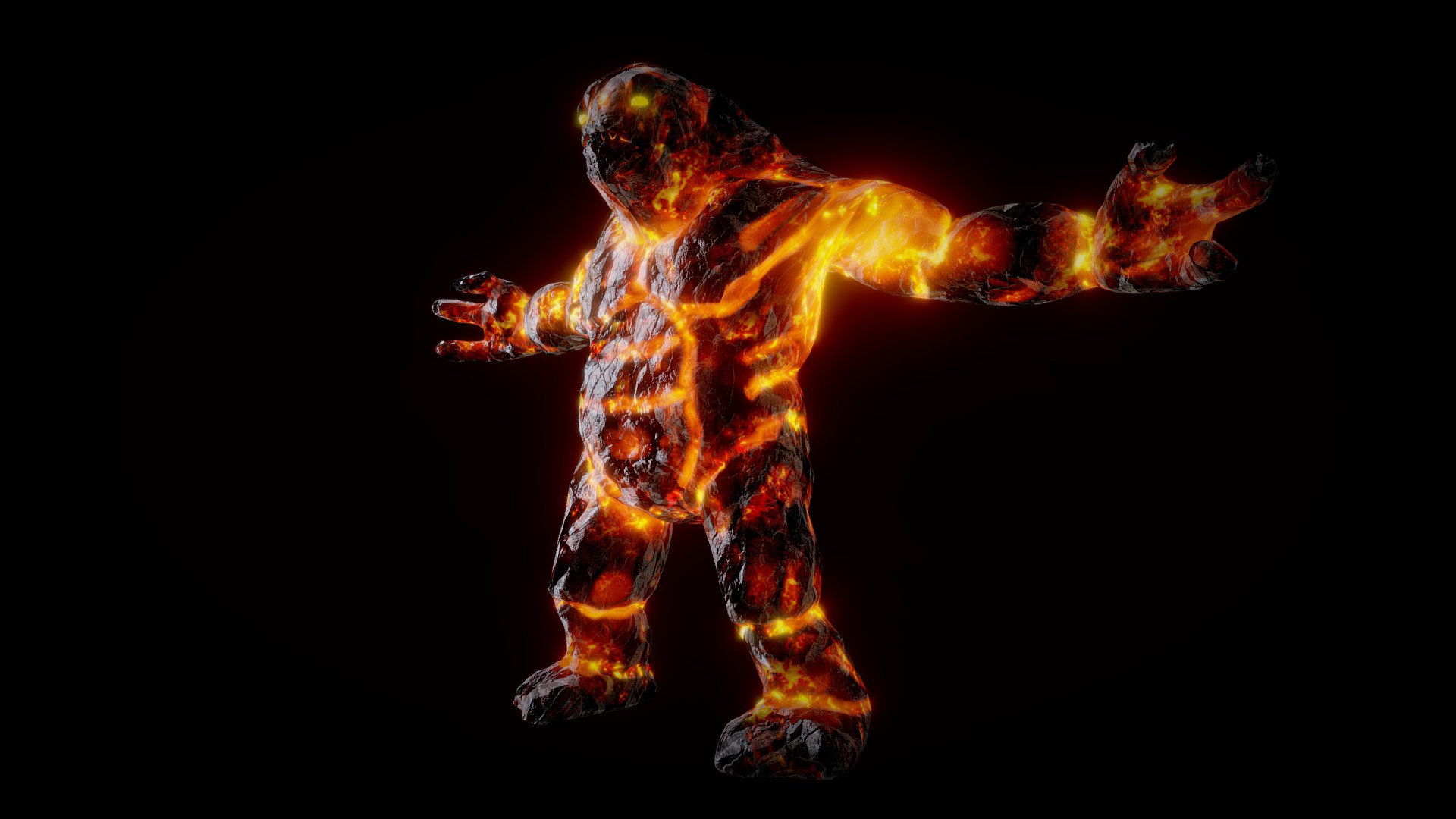Golem - 3D model by CK (@xcellf) [8b48725] - Sketchfab