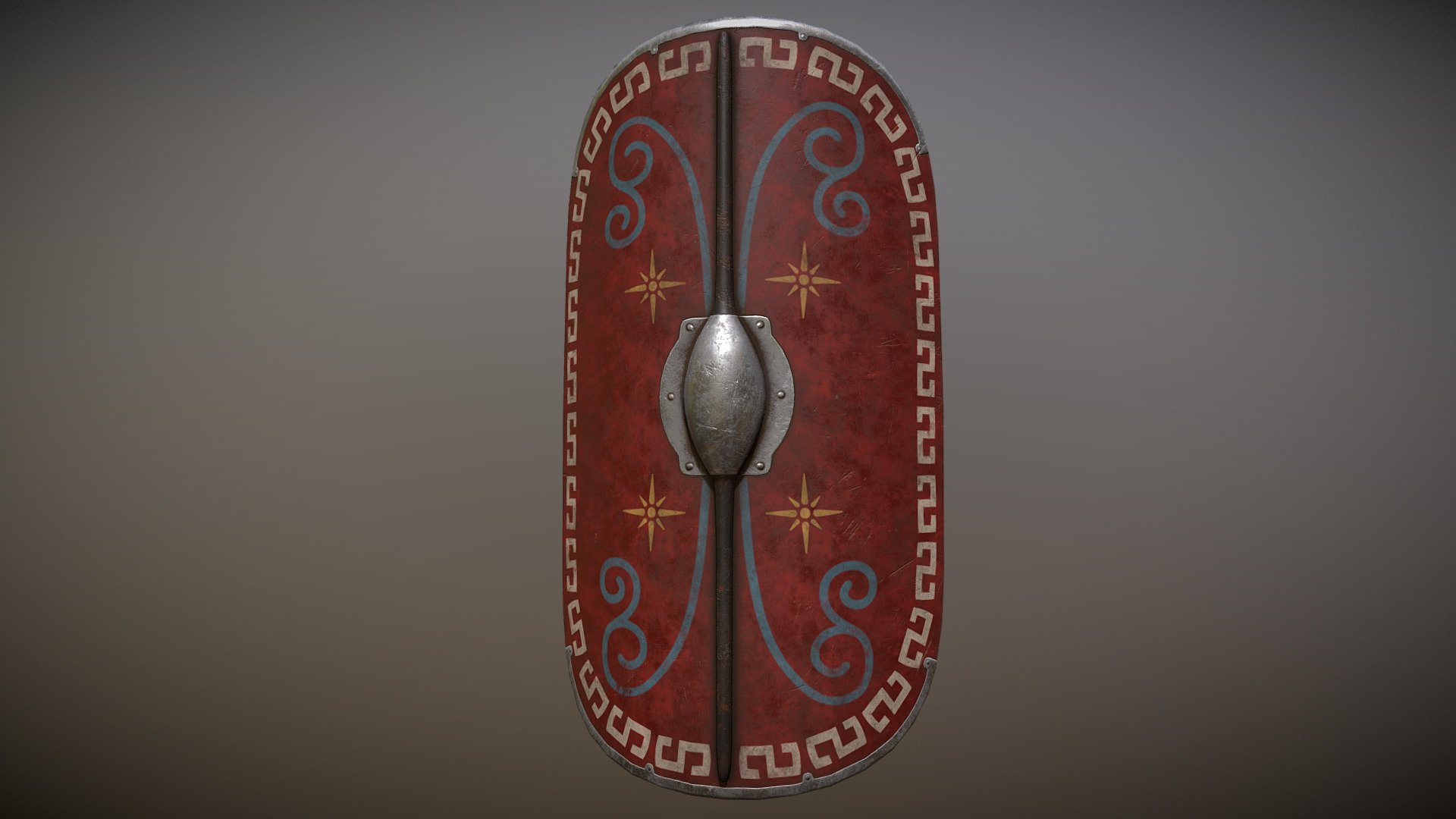 Republican Scutum (with half rim "Fancy") - 3D model by Garrettich ...
