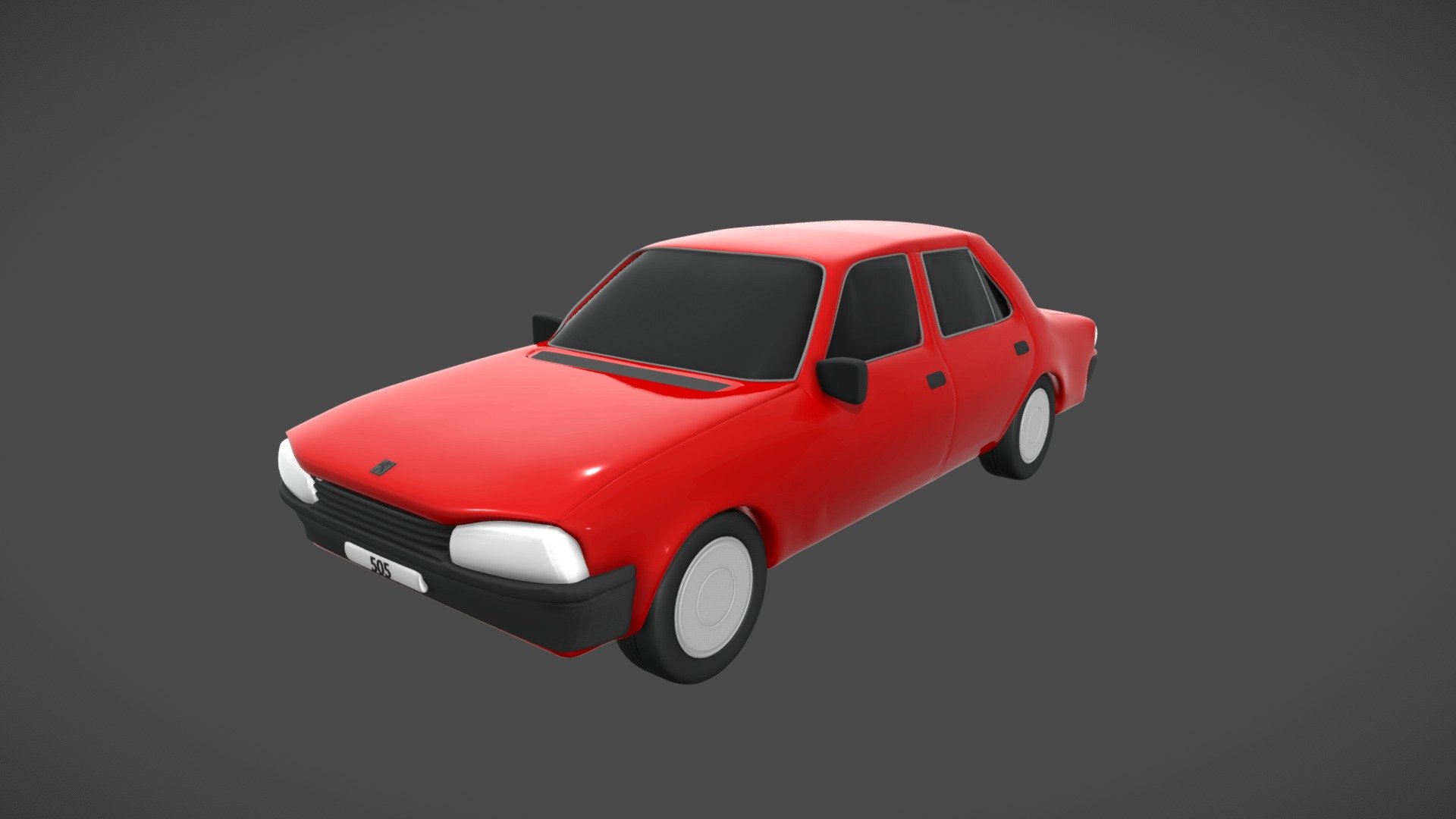 Toy Car (Peugeot 505) - 3D model by Ryoz3Ds [8b4a08d] - Sketchfab